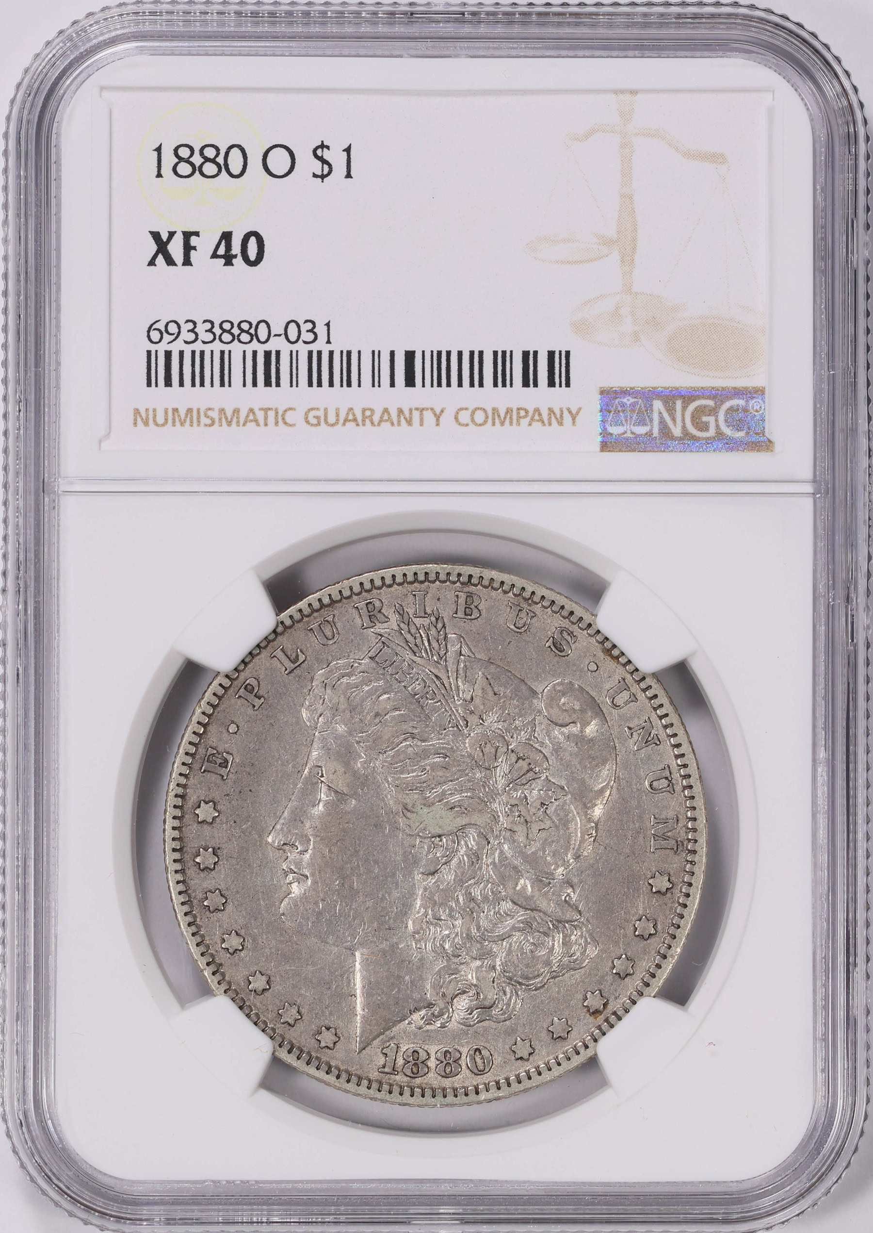 1880-O Morgan Silver Dollar NGC XF-40 (Item 1794884) | GreatCollections Coin Auctions