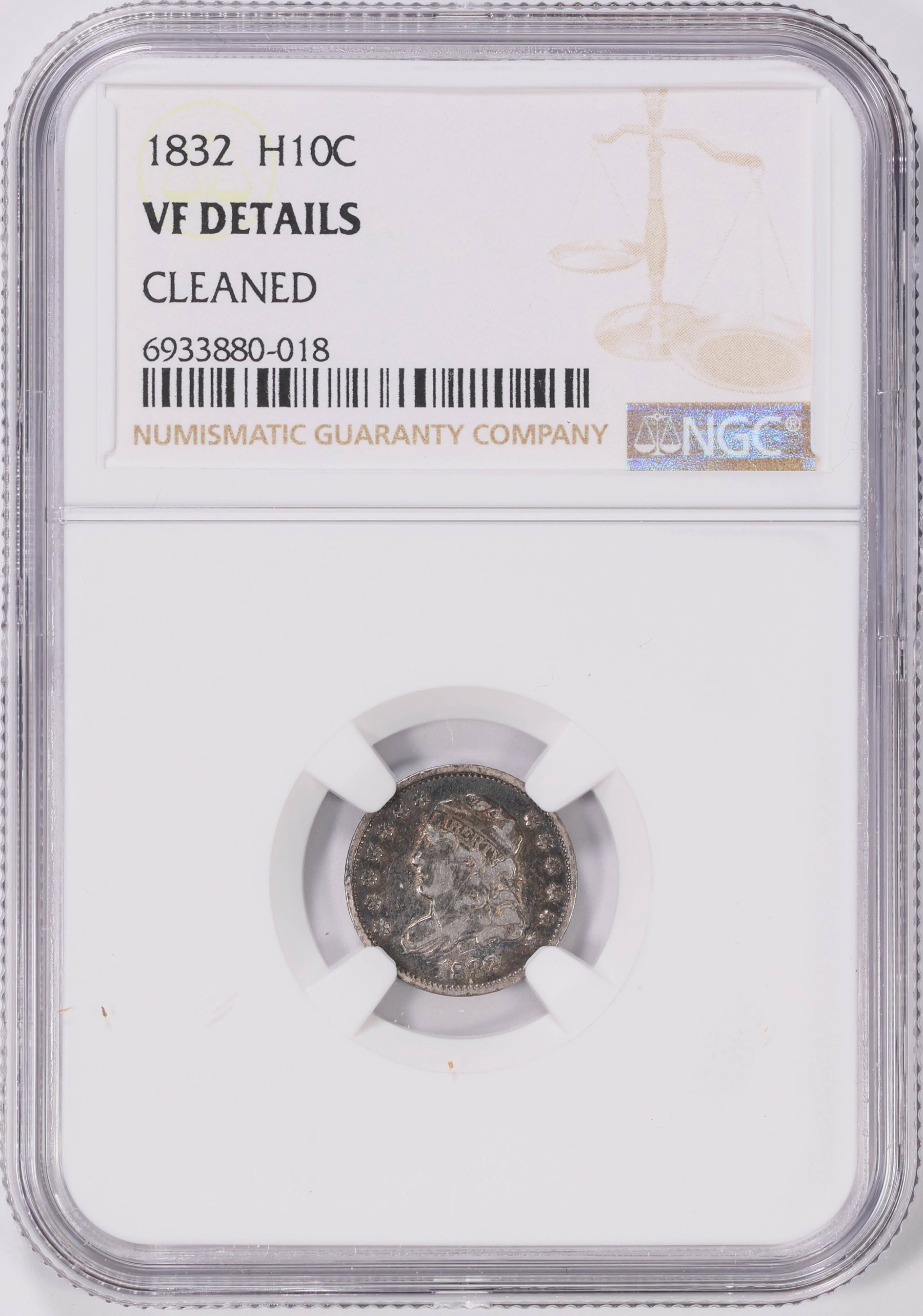 1832 Capped Bust Half Dime NGC VF Details (Item 1794895 ...