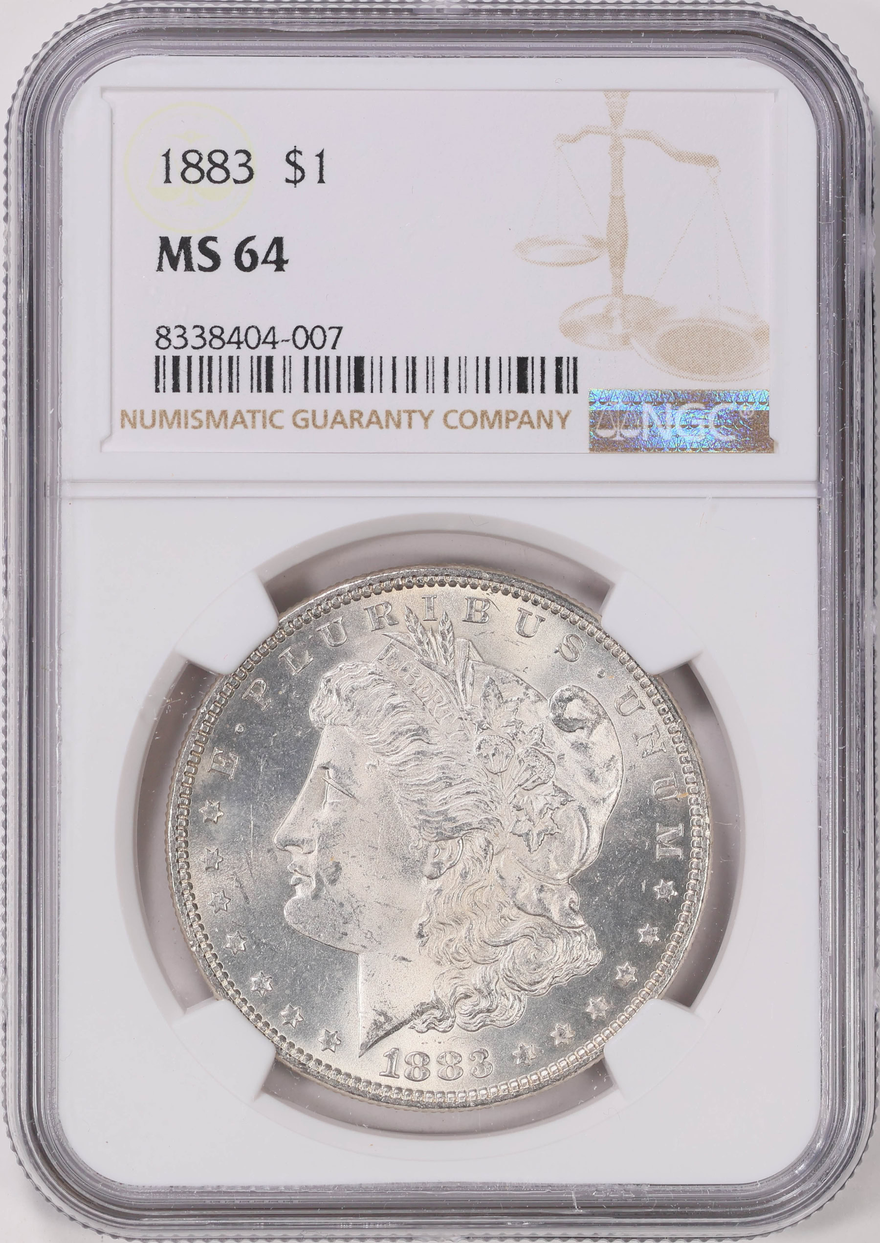 1883 Morgan Silver Dollar NGC MS-64 (Item 1795197) | GreatCollections Coin Auctions