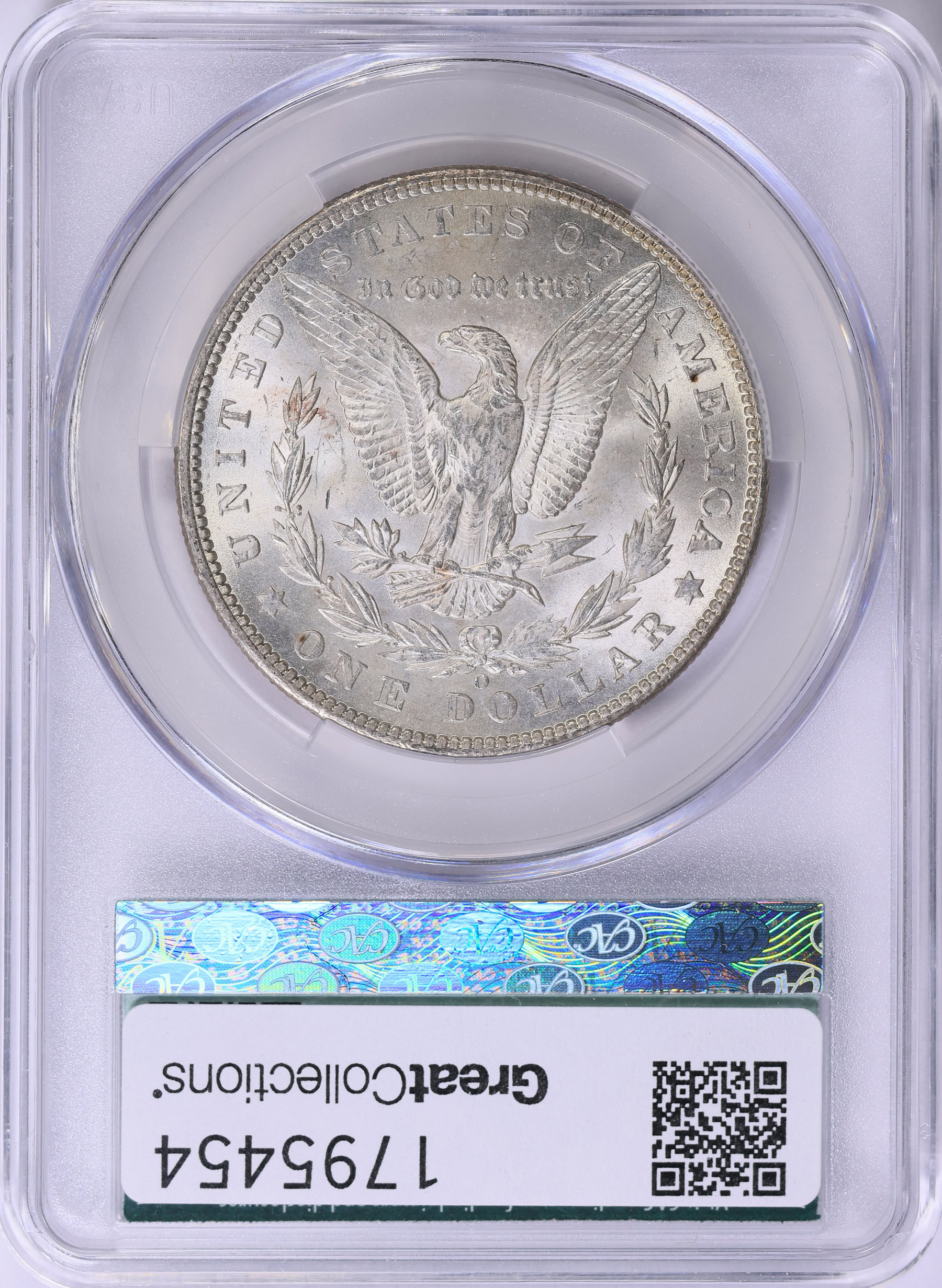 1902-O Morgan Silver Dollar CACG MS-62 (Item 1795454) | GreatCollections Coin Auctions
