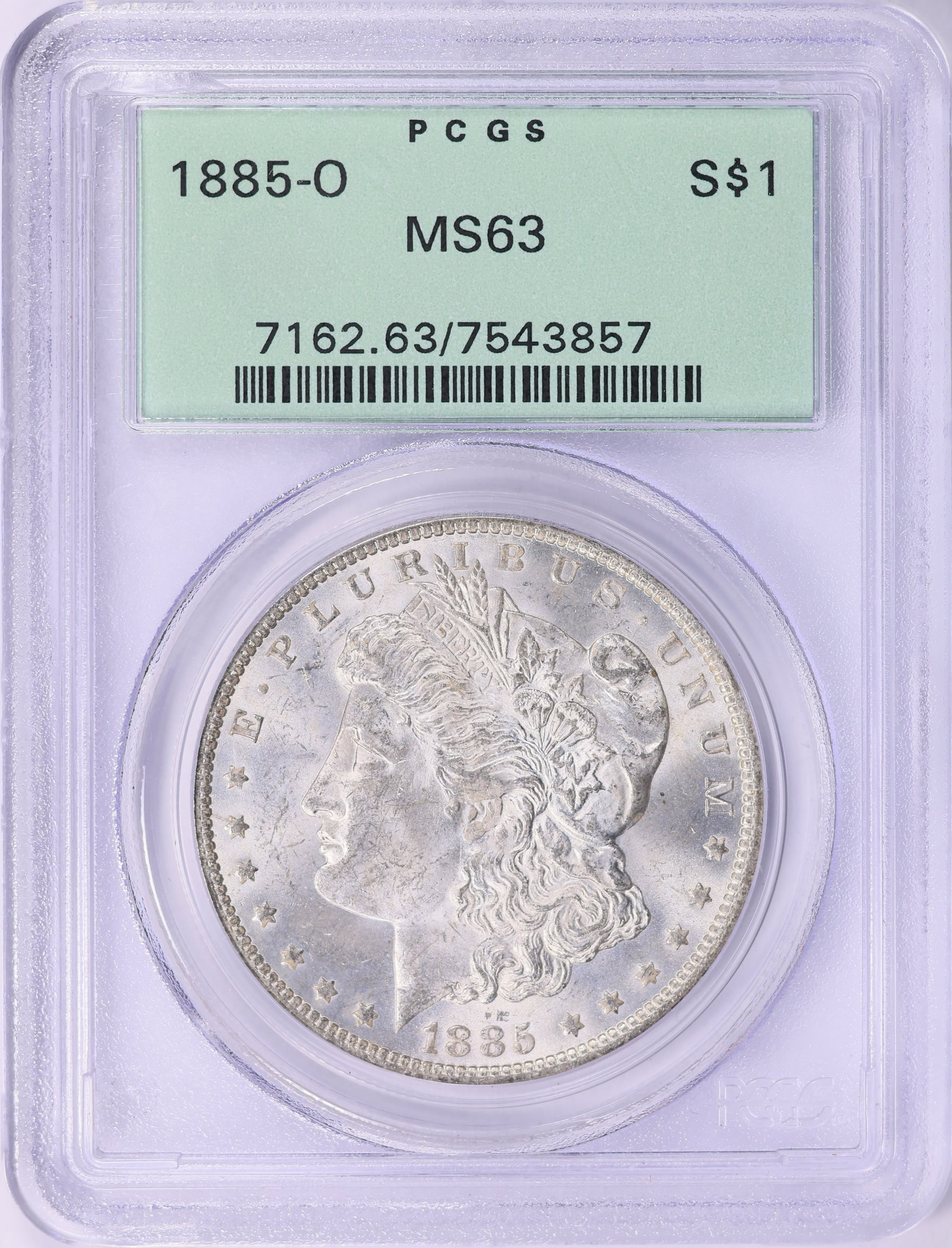 1885-O Morgan Silver Dollar PCGS MS-63 OGH (Item 1795555 ...