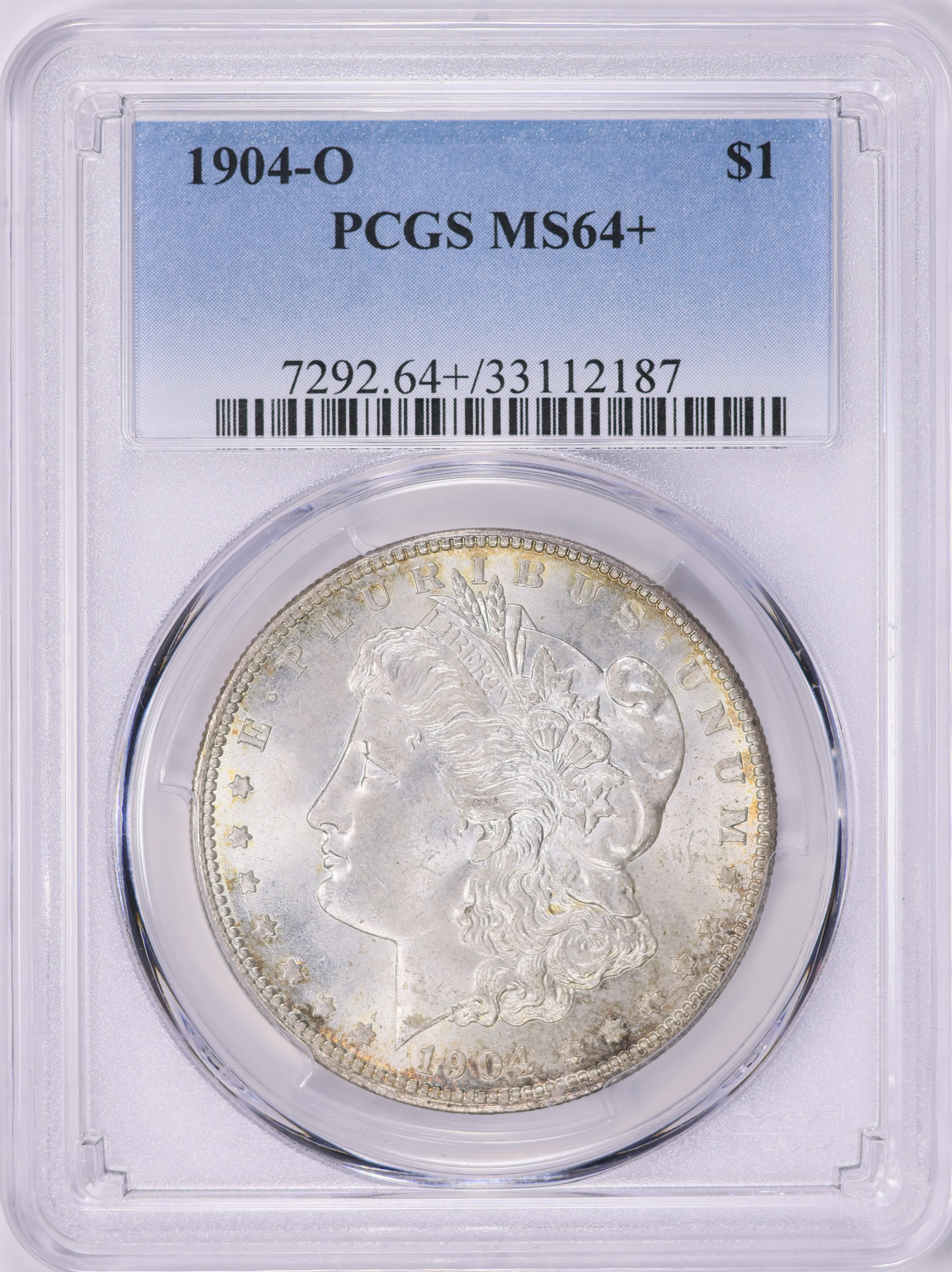 1904-O Morgan Silver Dollar PCGS MS-64+ (Toned) (Item 1795600) | GreatCollections Coin Auctions