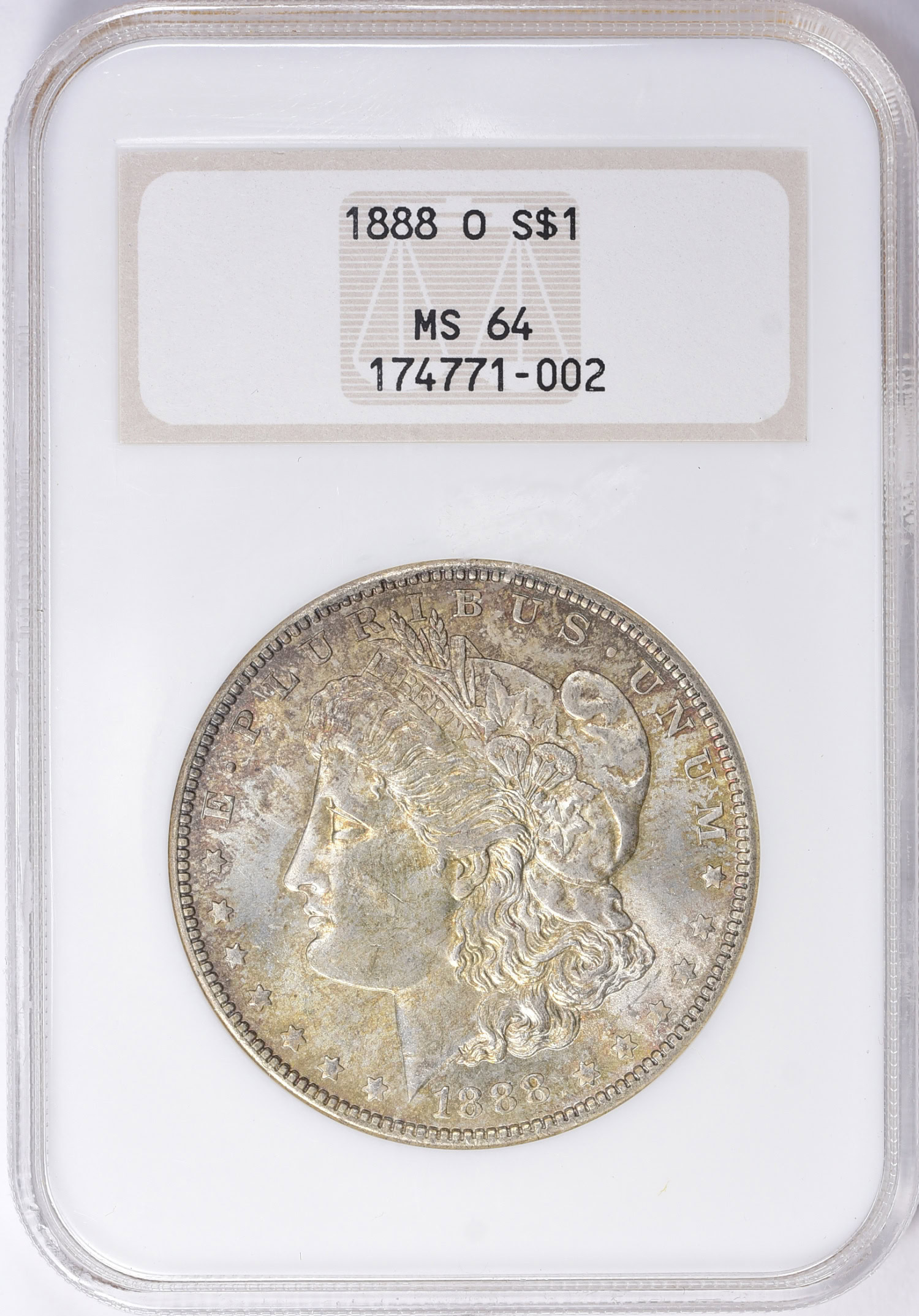 1888-O Morgan Silver Dollar NGC MS-64 OH (Toned) (Item 1795705) | GreatCollections Coin Auctions