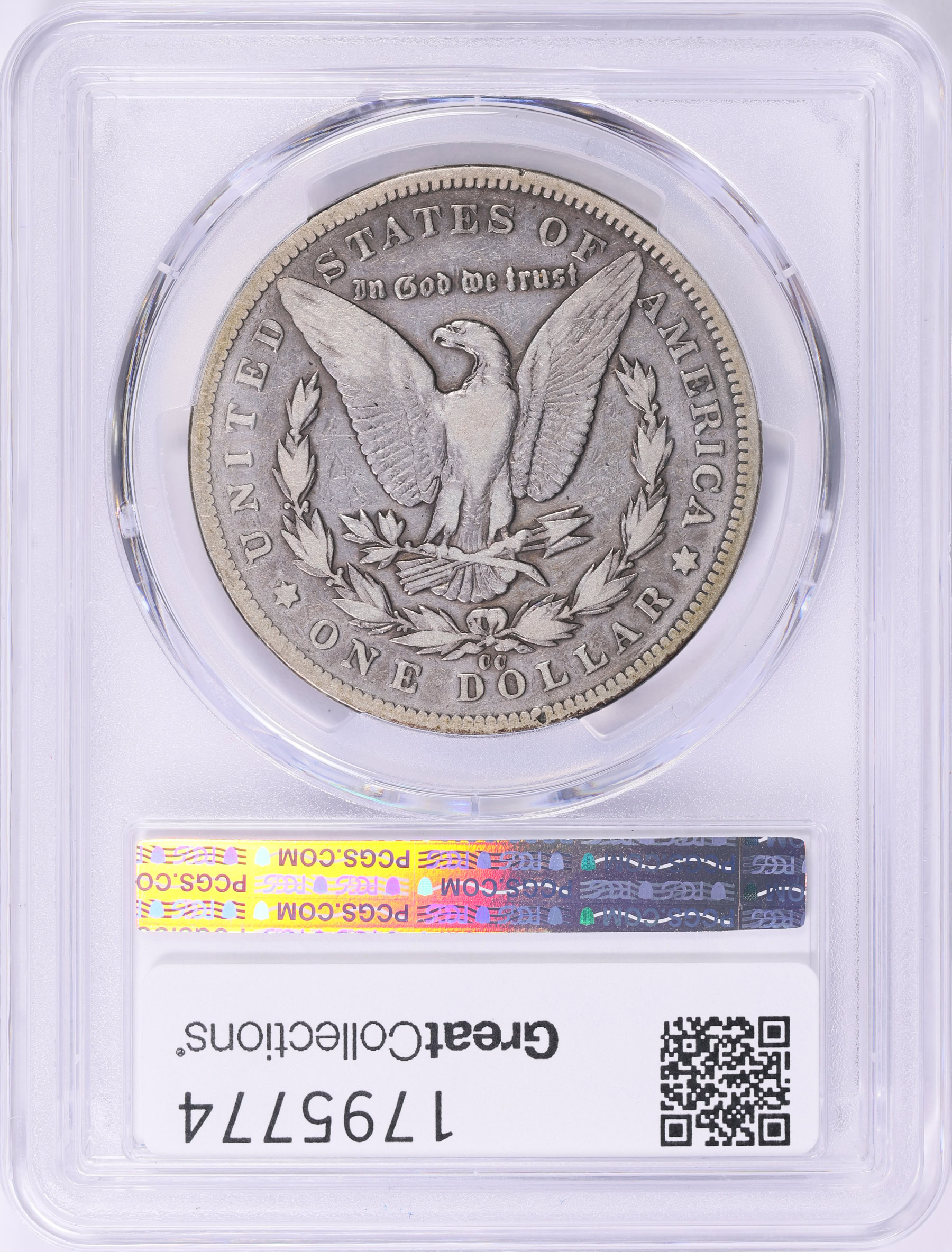 1893-CC Morgan Silver Dollar PCGS VG-10 (Item 1795774) | GreatCollections Coin Auctions