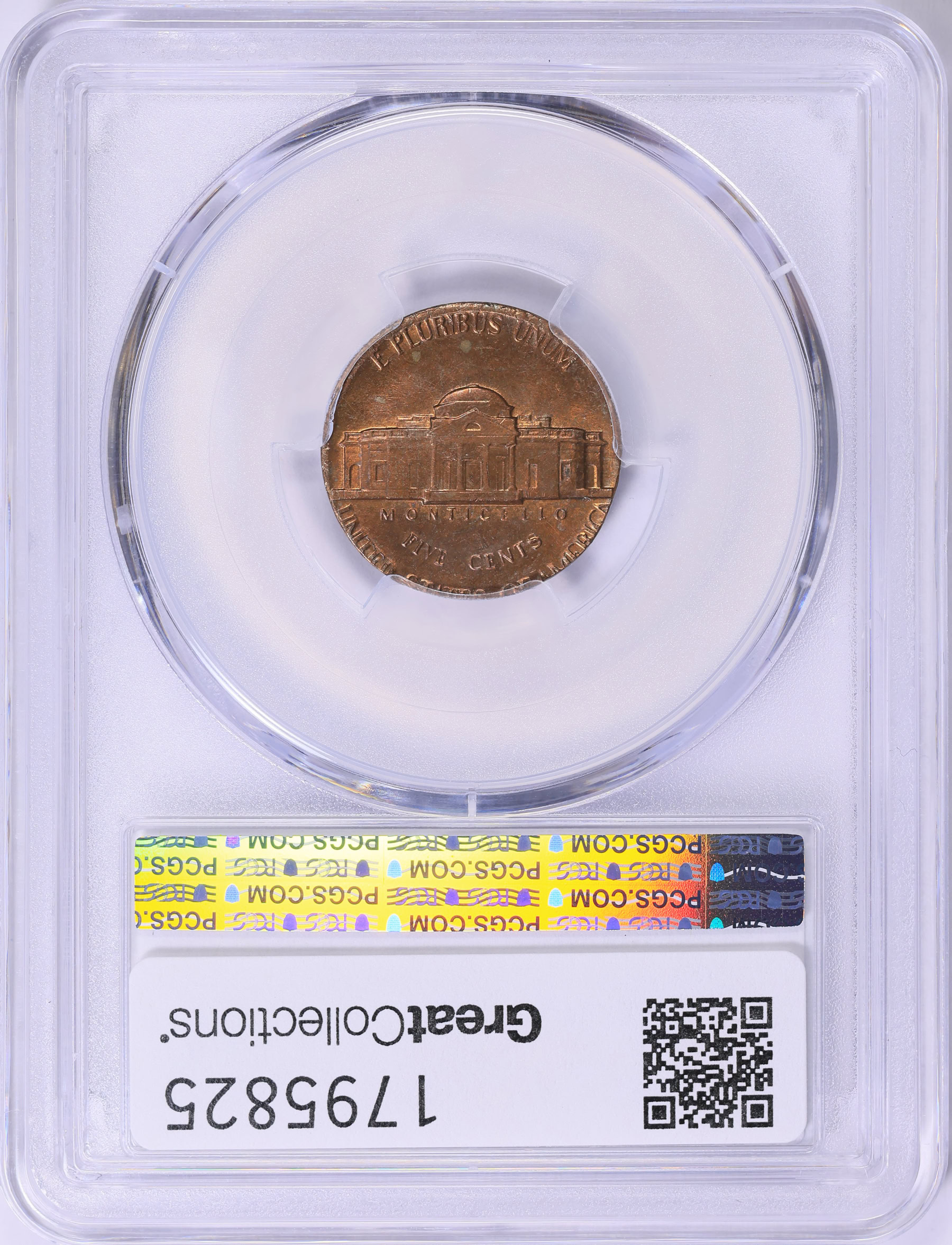 Mint Error 1980-P Jefferson Nickel Struck on Cent Planchet PCGS MS-64 ...