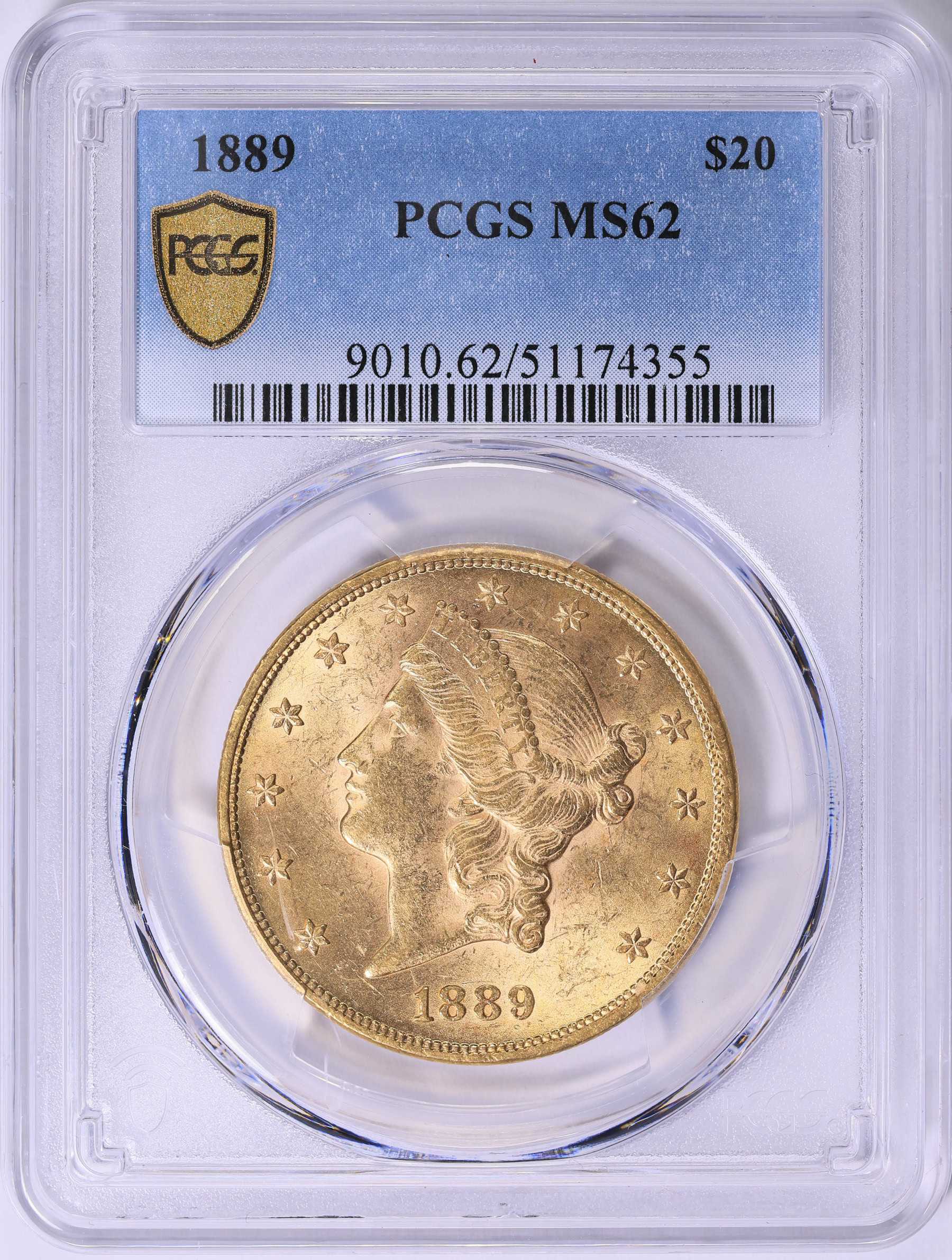 1889 Liberty Gold Double Eagle PCGS MS-62 (Item 1795843) | GreatCollections Coin Auctions