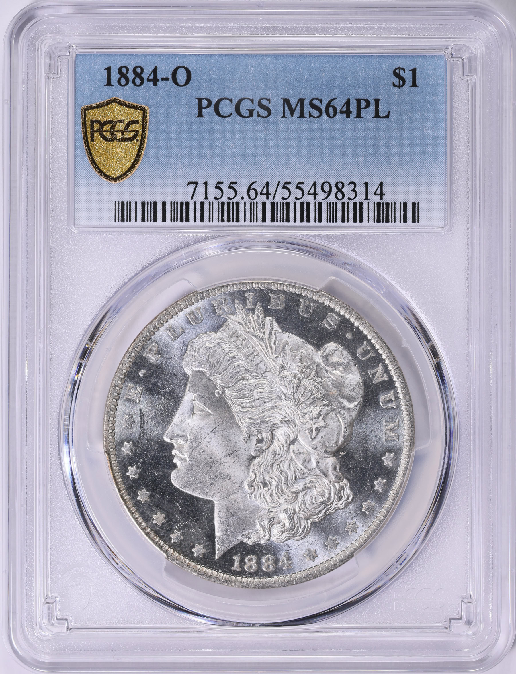 1884-O Morgan Silver Dollar PCGS MS-64 PL (Item 1795909) | GreatCollections Coin Auctions