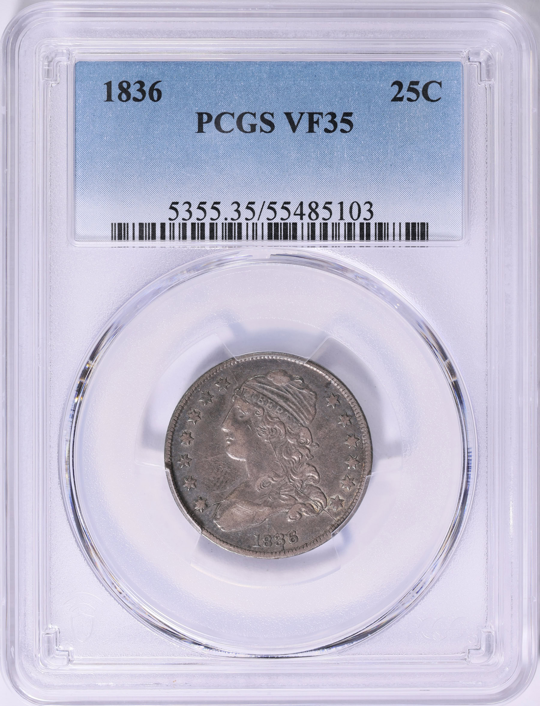 1836 Capped Bust Quarter PCGS VF-35 (Item 1795939) | GreatCollections Coin Auctions