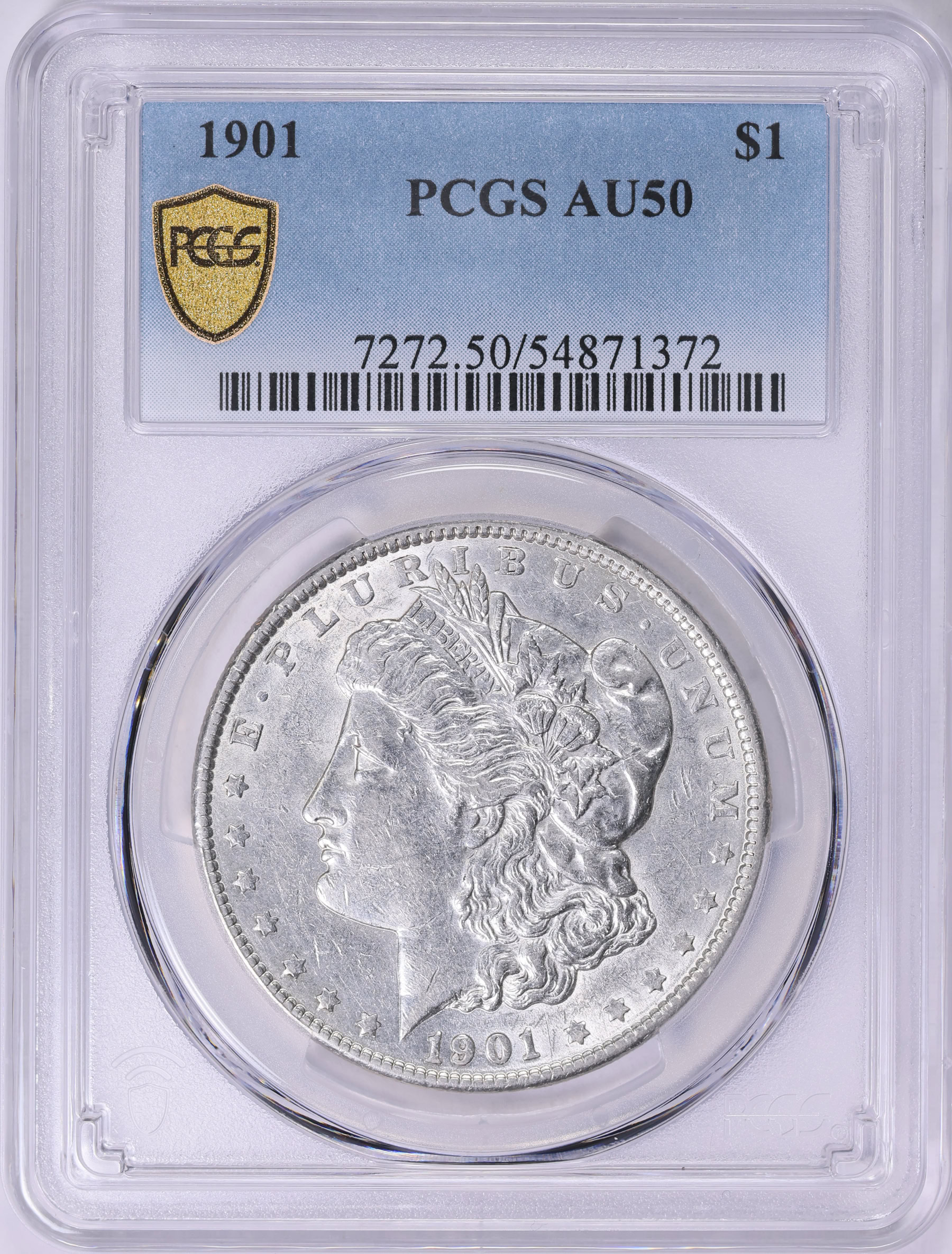1901 Morgan Silver Dollar PCGS AU-50 (Item 1795967) | GreatCollections Coin Auctions