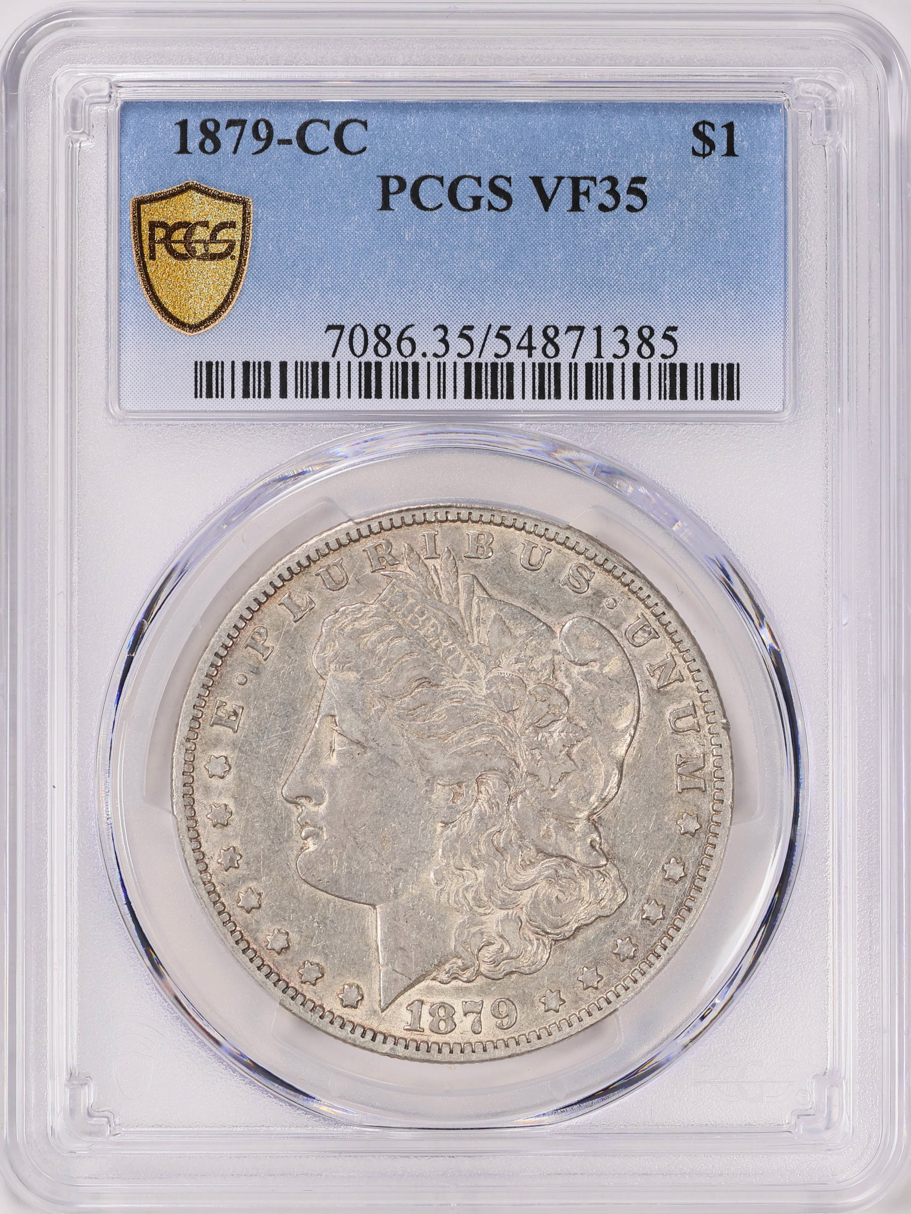 1879-CC Morgan Silver Dollar PCGS VF-35 (Item 1795980) | GreatCollections Coin Auctions