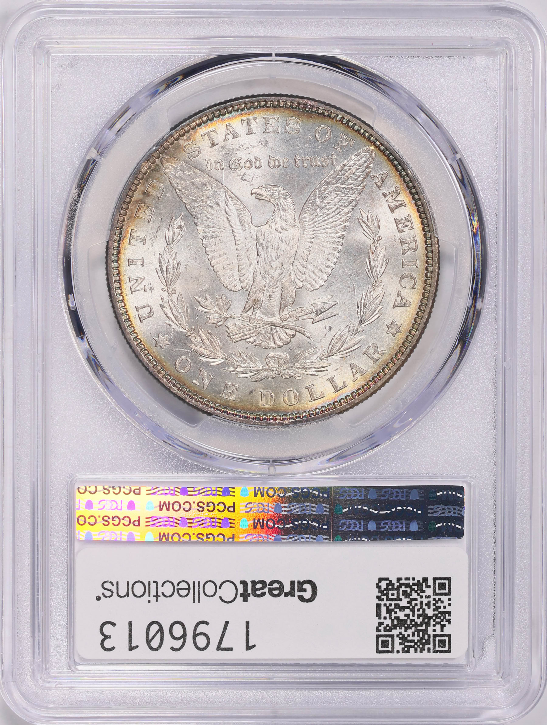 1886 Morgan Silver Dollar PCGS MS-64 (Toned) (Item 1796013) | GreatCollections Coin Auctions