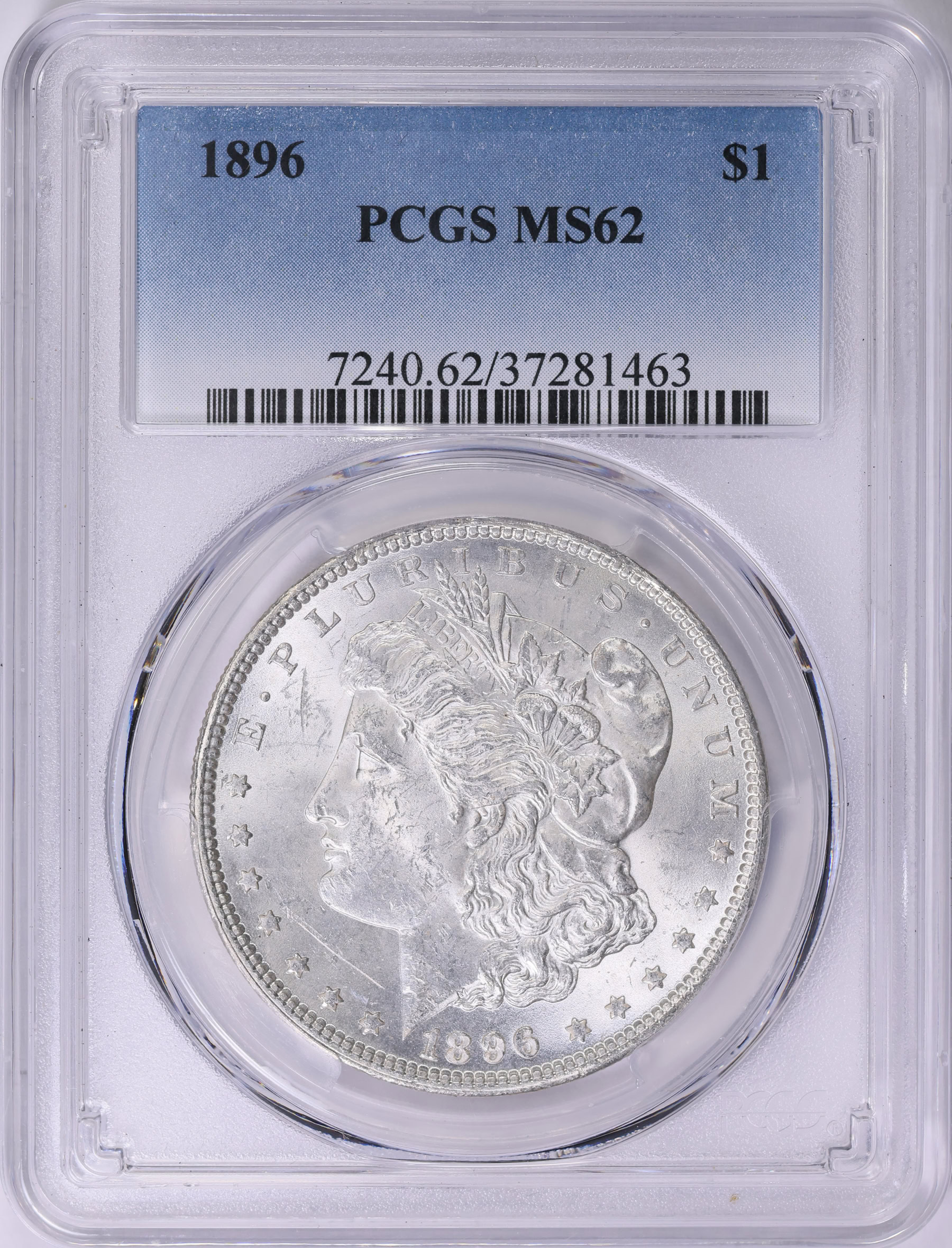 1896 Morgan Silver Dollar PCGS MS-62 (Item 1796044) | GreatCollections Coin Auctions