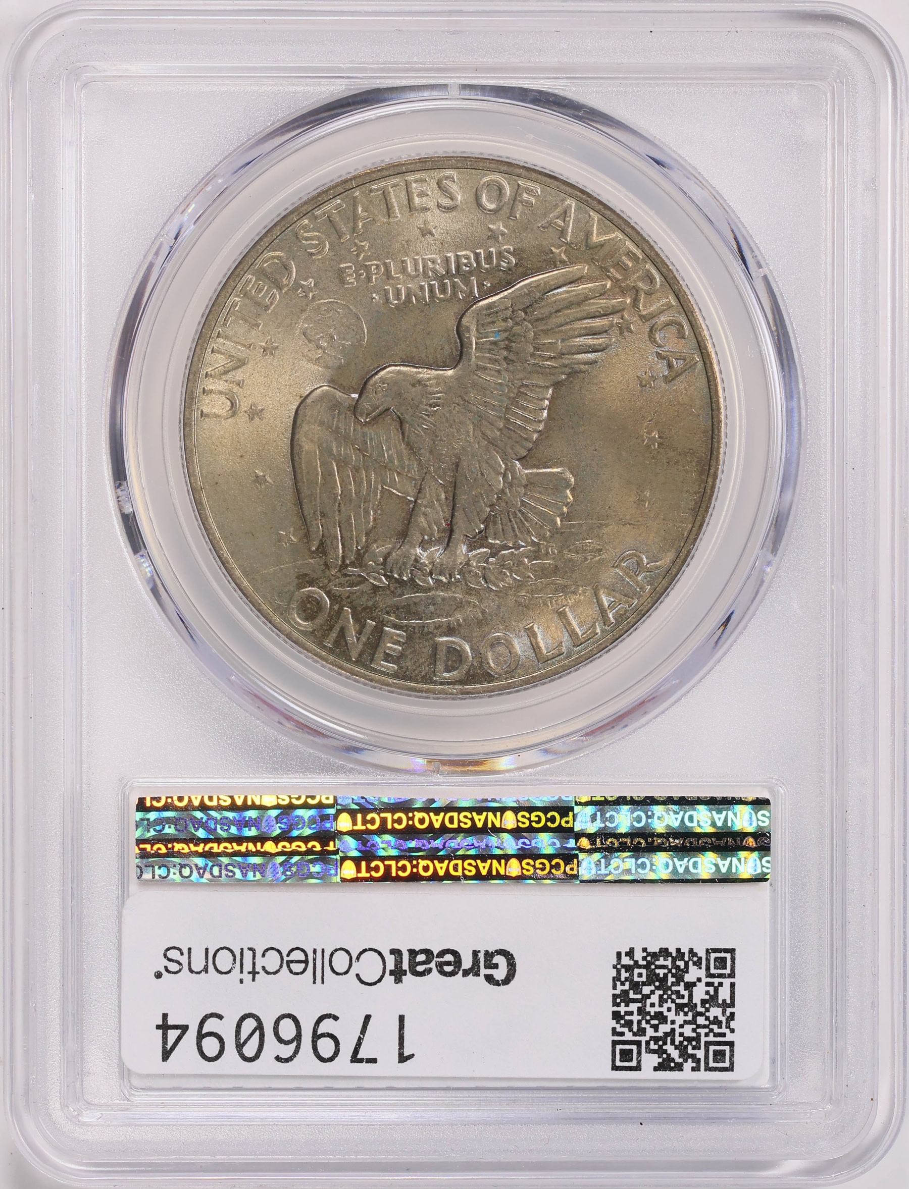 1971-D Eisenhower Dollar Friendly Eagle FS-901 Type 1 Reverse RDV-006 ...