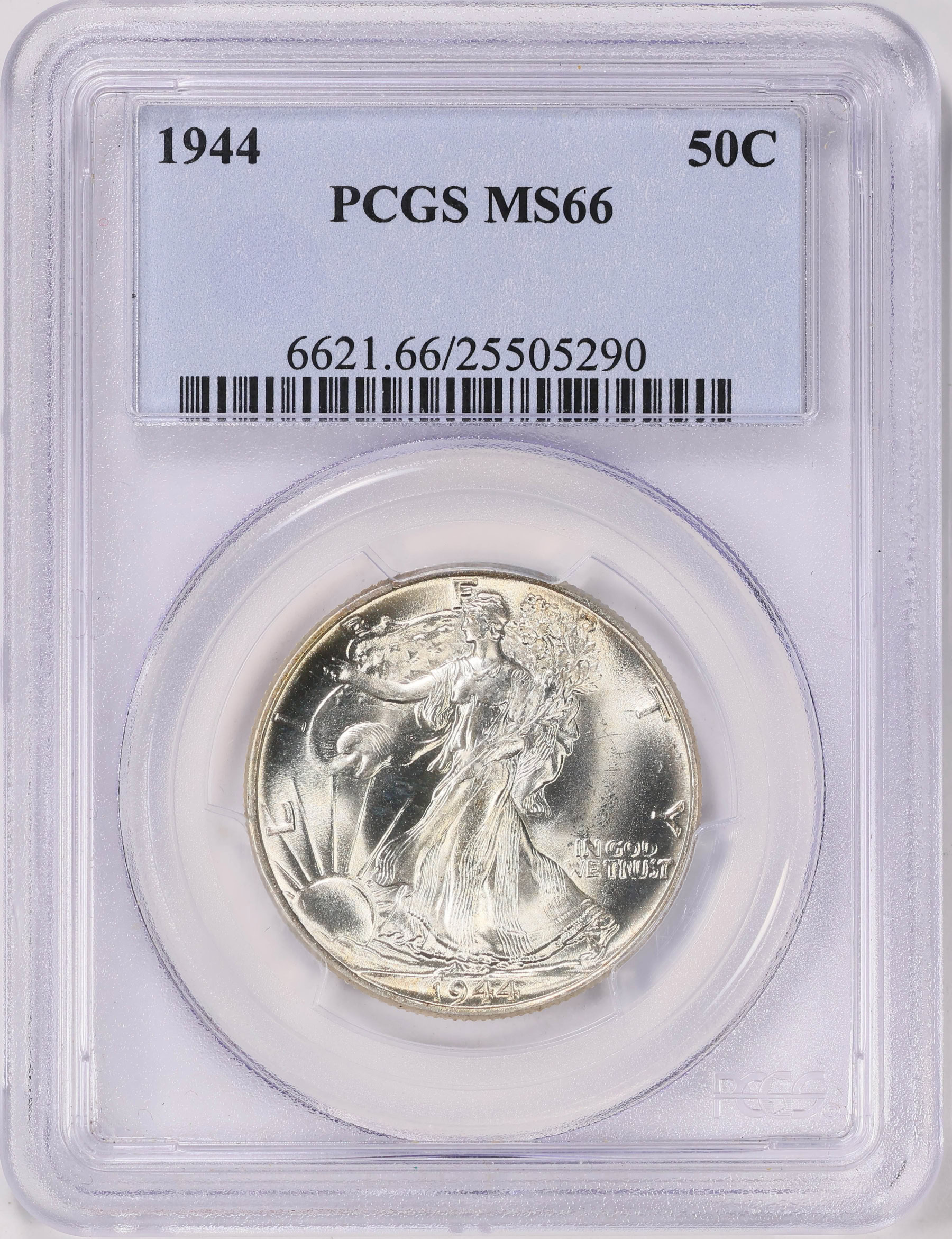 1944 Walking Liberty Half Dollar PCGS MS-66 (Item 1796127) | GreatCollections Coin Auctions