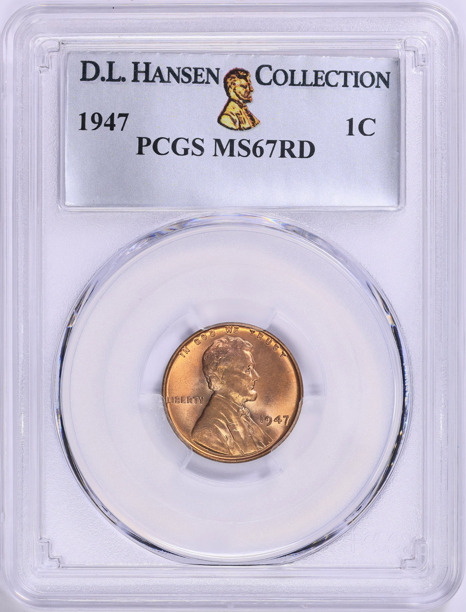 1947 Lincoln Cent PCGS MS-67 RD (D. L. Hansen Collection) (Item 1796150 ...