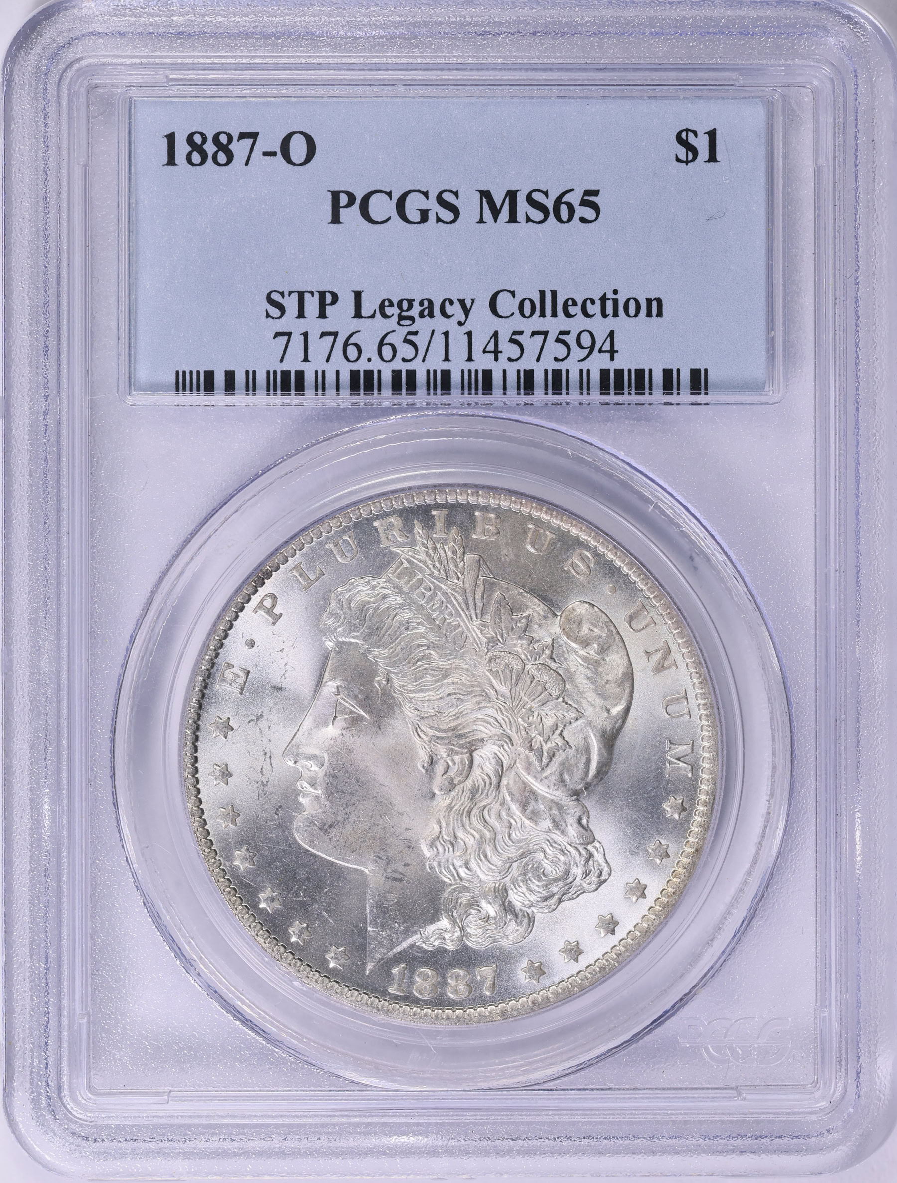 1887-O Morgan Silver Dollar PCGS MS-65 (STP Legacy Collection) (Item 1796213) | GreatCollections ...