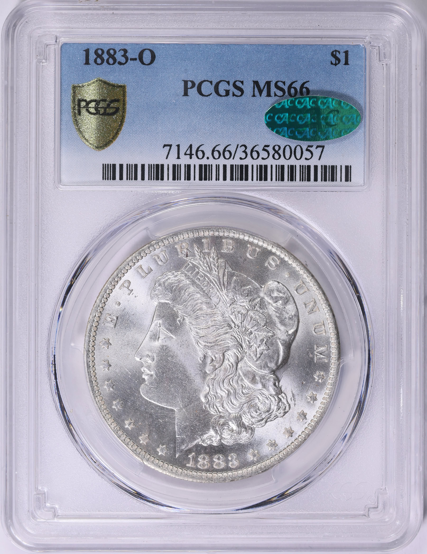 1883-O Morgan Silver Dollar PCGS MS-66 (CAC Green) (Item 1796230) | GreatCollections Coin Auctions