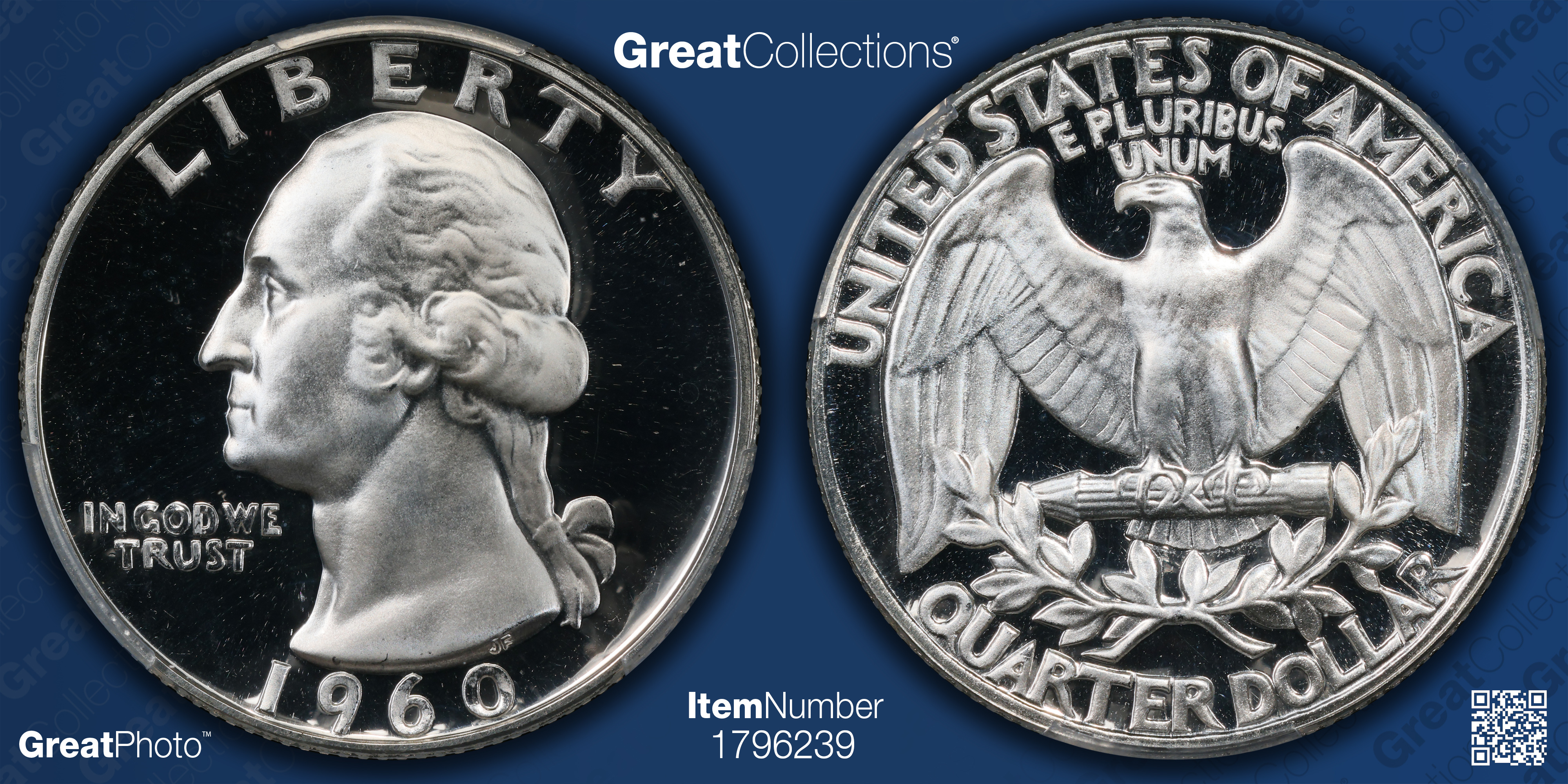 1960 Washington Quarter PCGS Proof-69 DCAM (Item 1796239 ...