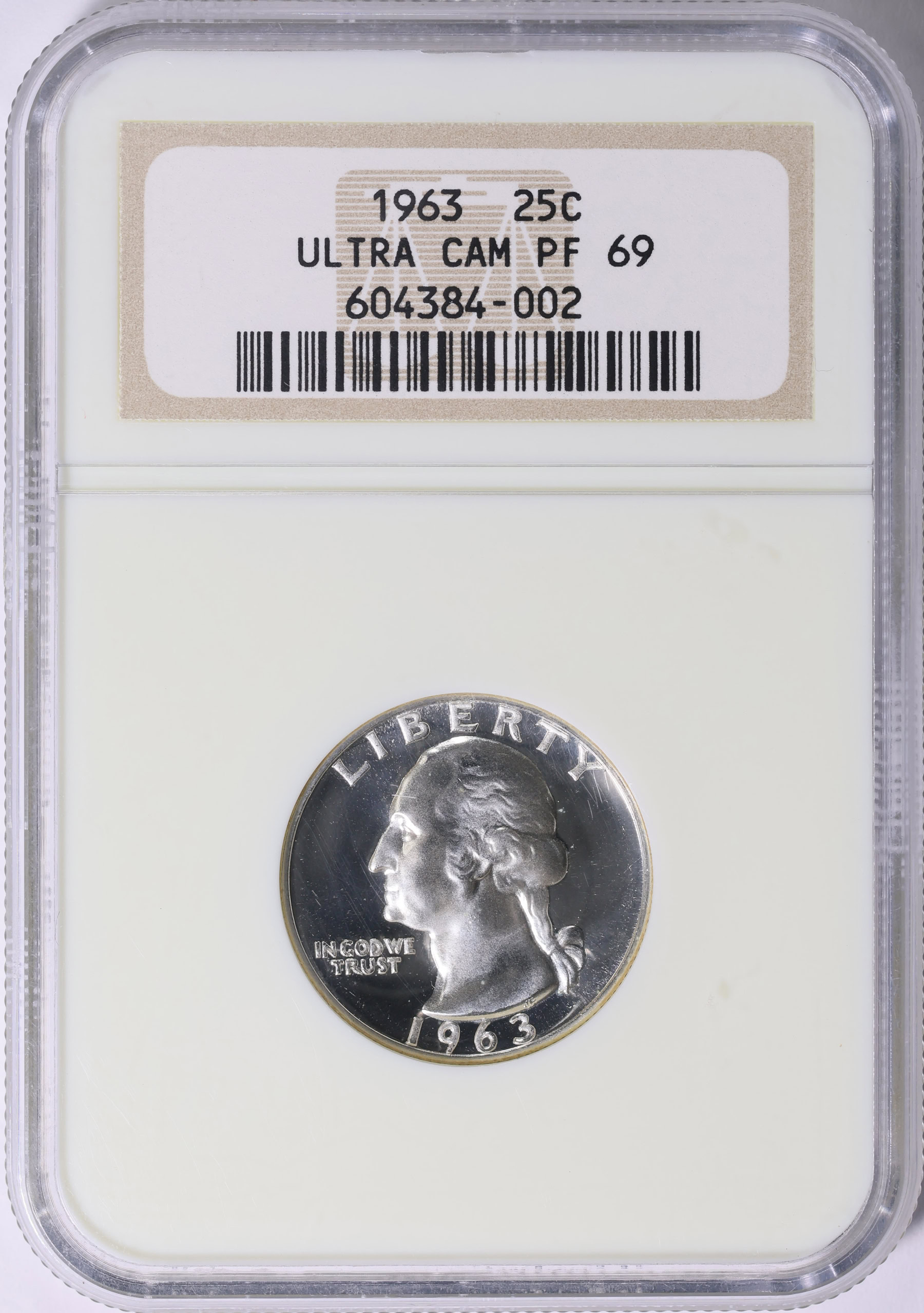 1963 Washington Quarter NGC Proof-69 UC (Item 1796284 ...