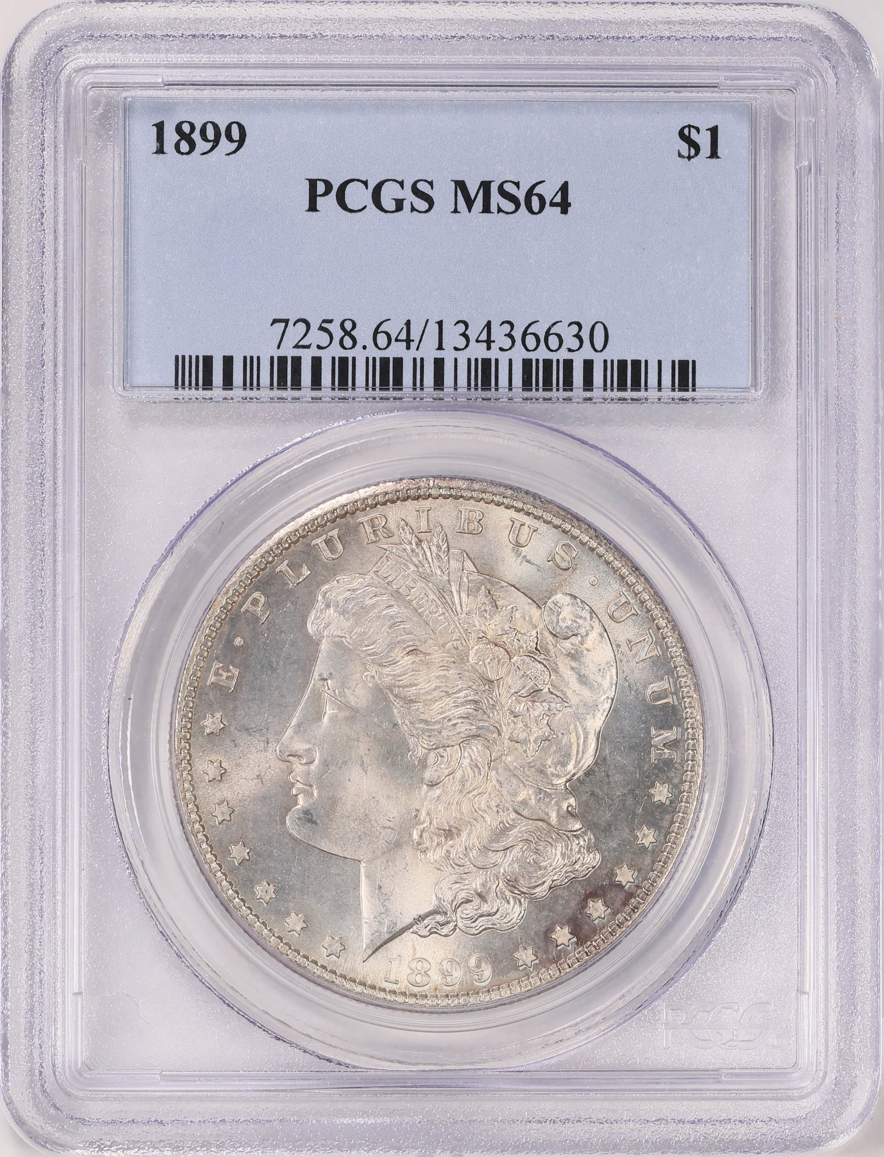 1899 Morgan Silver Dollar PCGS MS-64 (Item 1796387) | GreatCollections Coin Auctions