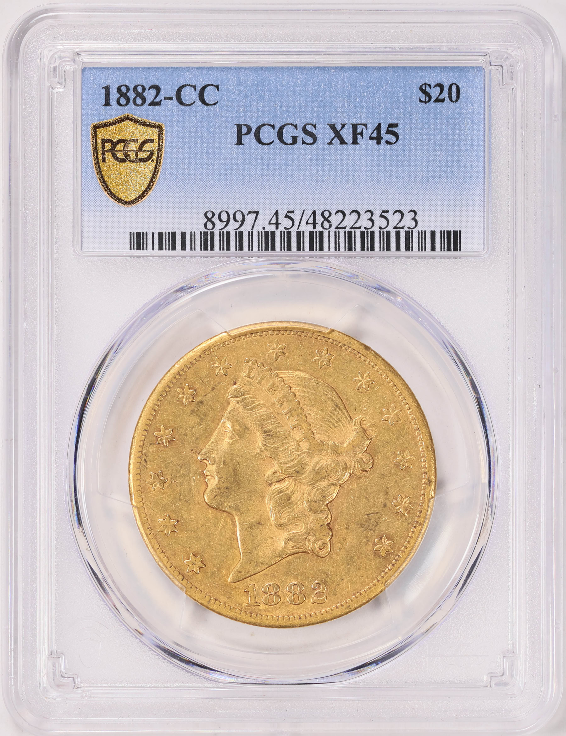 1882-CC Liberty Gold Double Eagle PCGS XF-45 (Item 1796440 ...