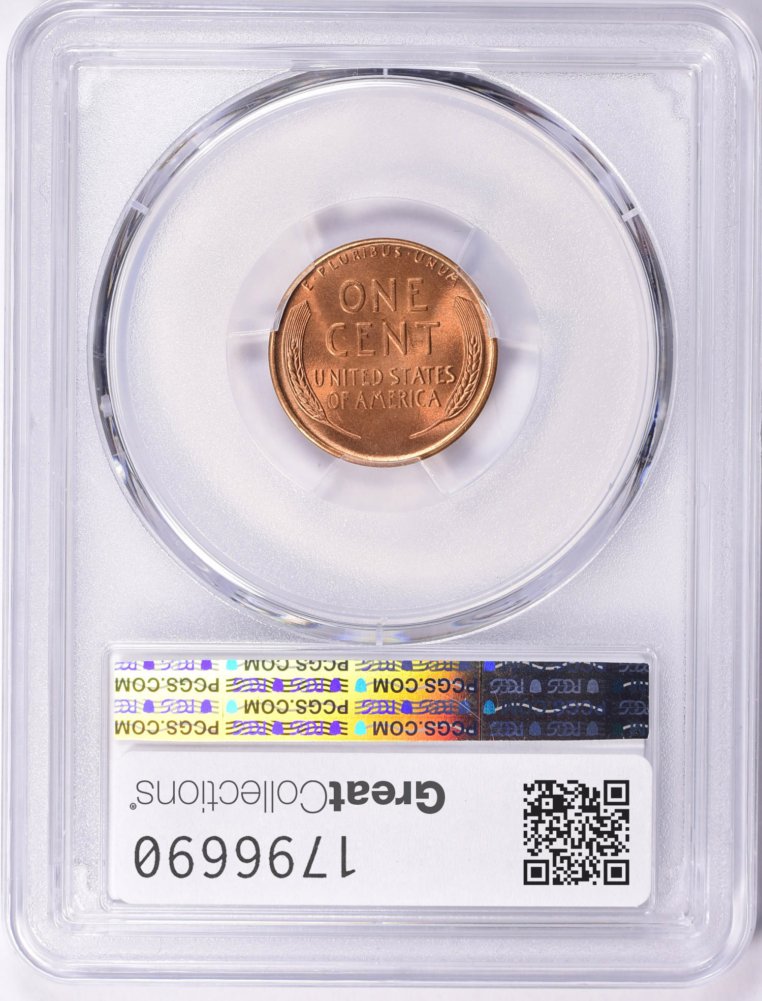 1945-S Lincoln Cent PCGS MS-67+ RD (CAC Green) (Item 1796690) | GreatCollections Coin Auctions