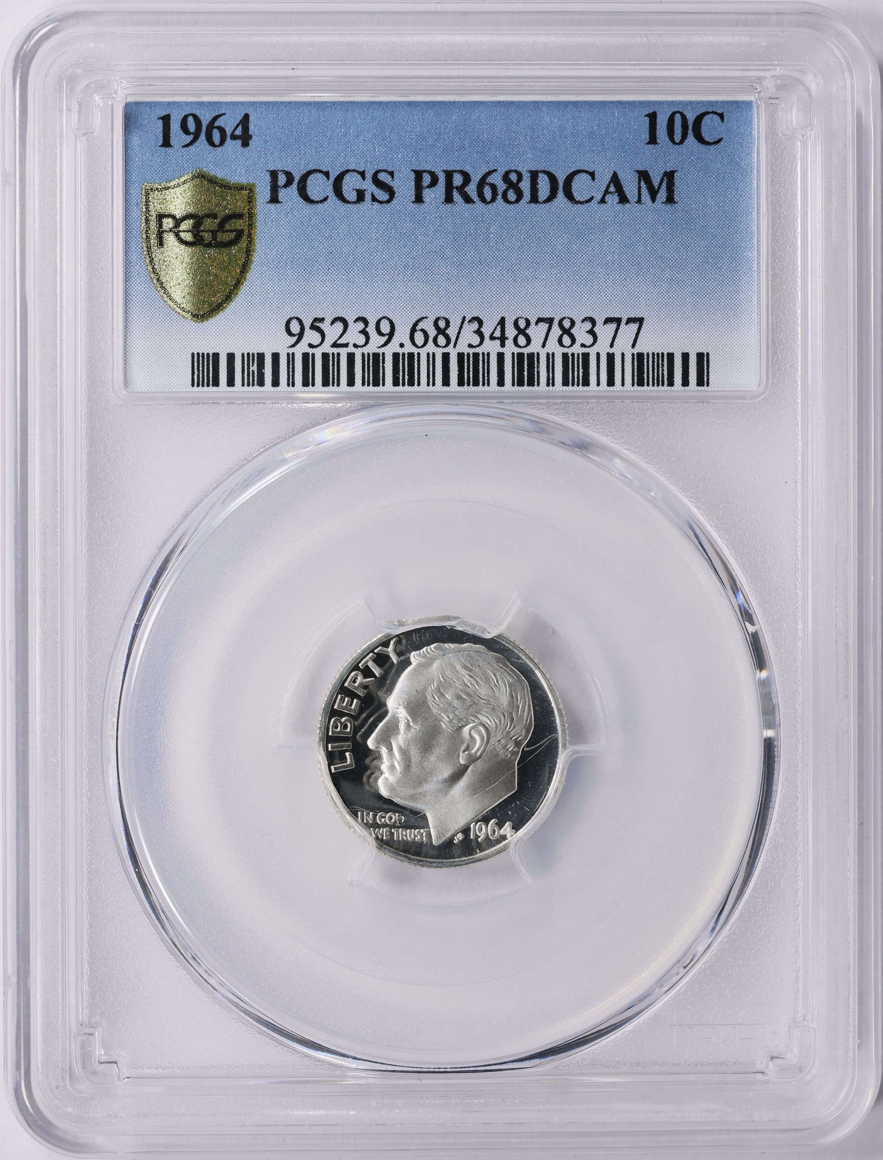 1964 Roosevelt Dime PCGS Proof-68 DCAM (Item 1796836 ...