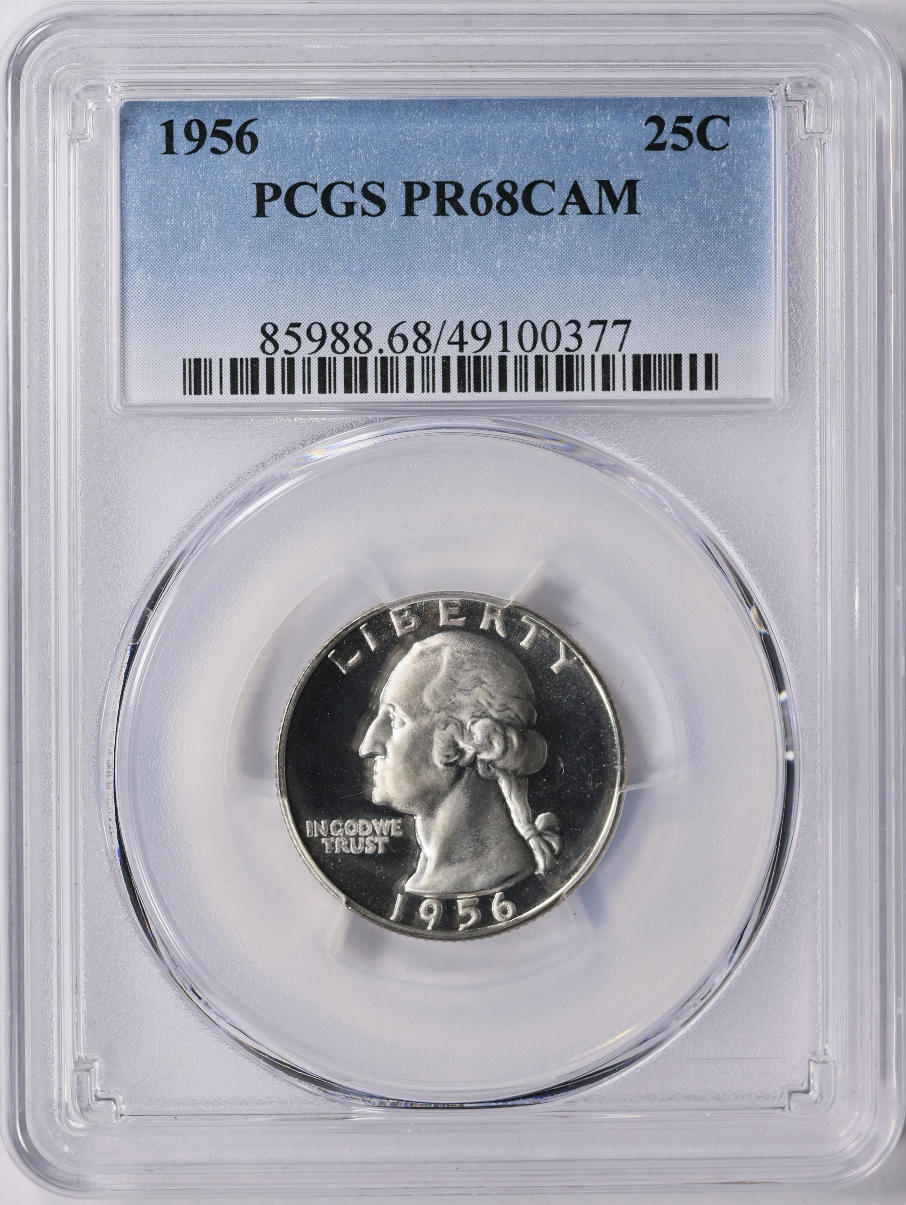 1956 Washington Quarter PCGS Proof-68 CAMEO (Item 1796848) | GreatCollections Coin Auctions
