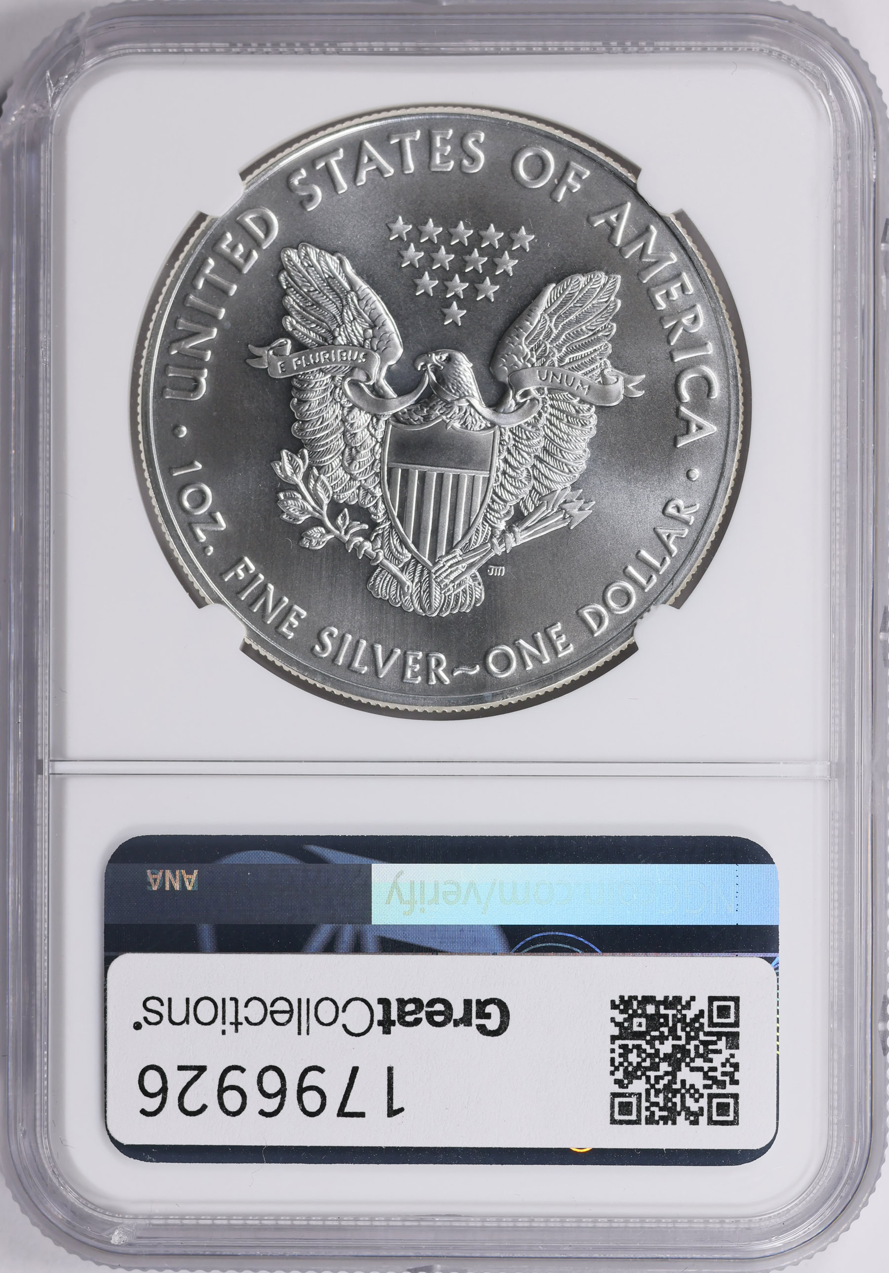2020-(P) $1 Silver Eagle Struck at Philadelphia Emergency Production First Day of Issue NGC MS ...
