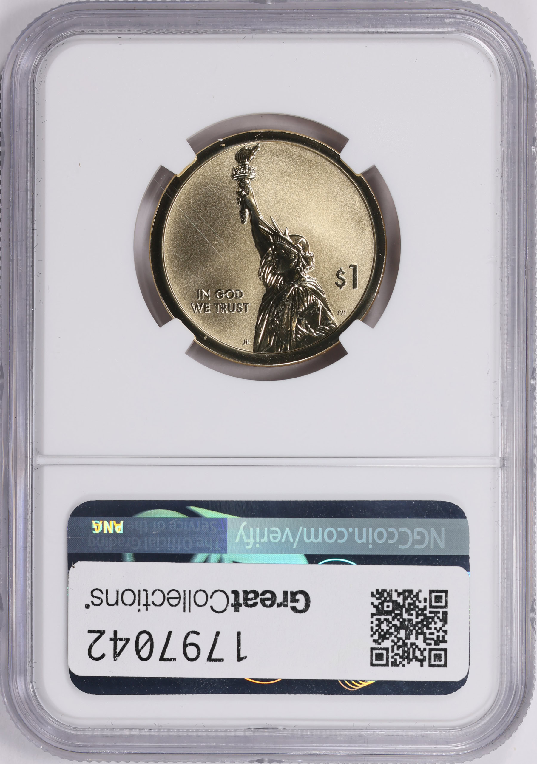 2018-S Innovation Dollar Washington Signed 1st Patent Reverse Proof NGC ...