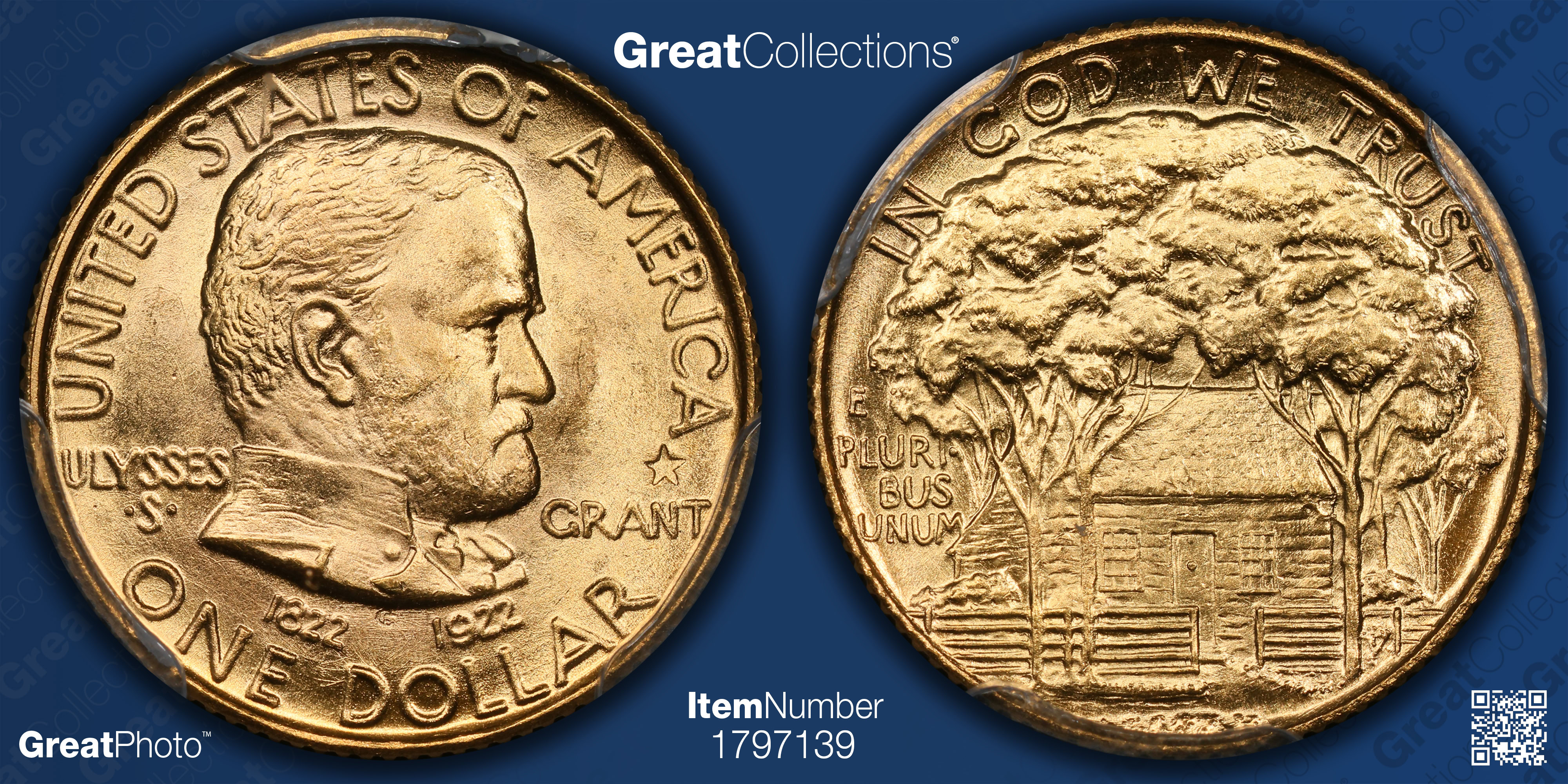 1922 Grant Gold Dollar Star PCGS MS-67 (CAC Green) (Item 1797139 ...
