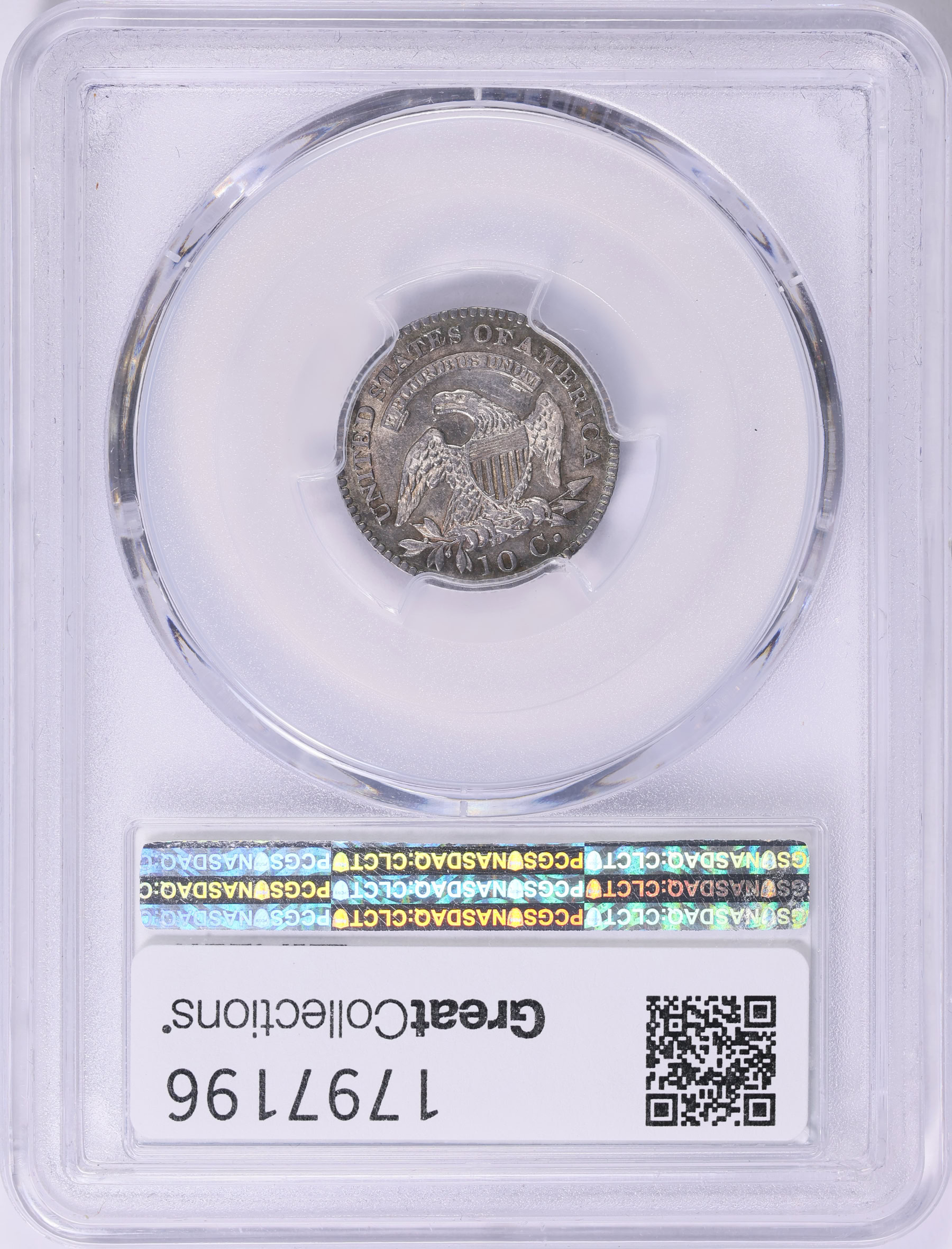 1823/2 Capped Bust Dime Large E's JR-2 PCGS AU-53 (Gorman Collection ...