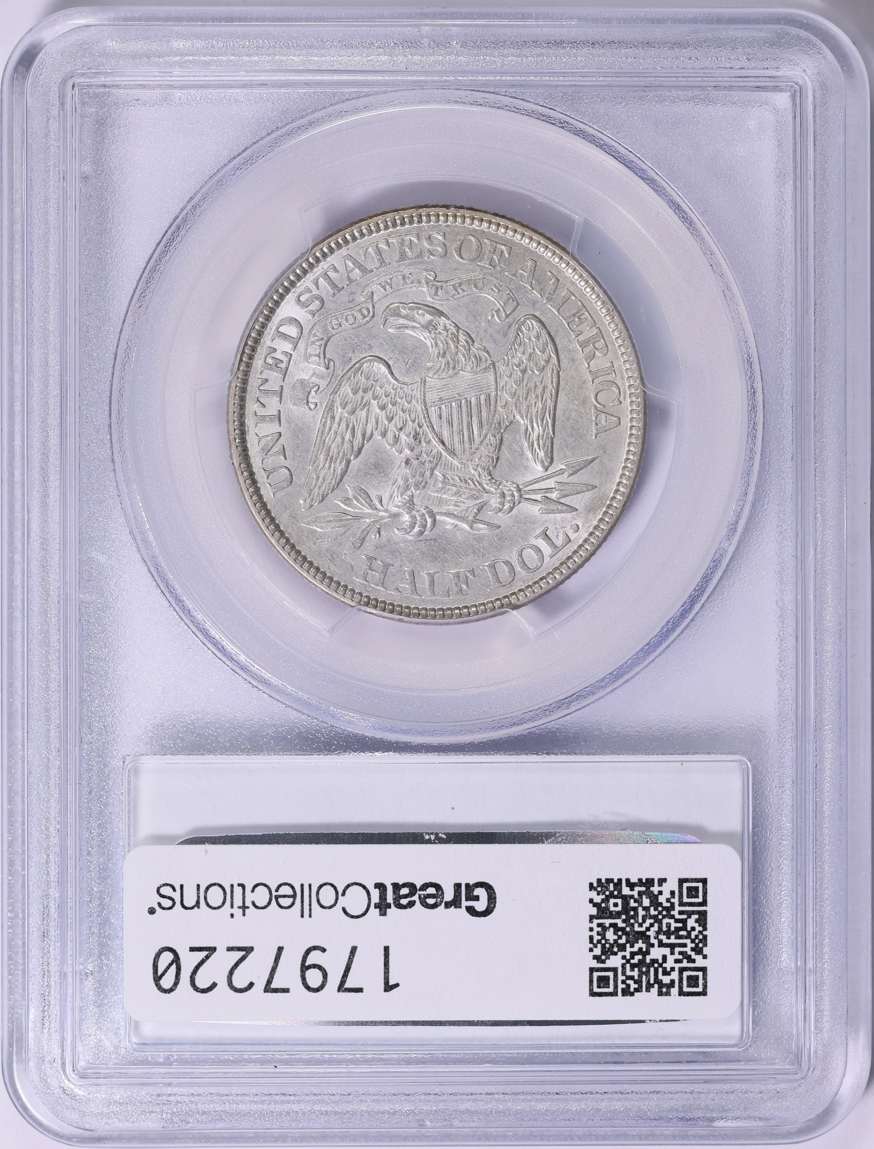 1874 Seated Liberty Half Dollar Arrows PCGS AU-55 (Item 1797220) | GreatCollections Coin Auctions