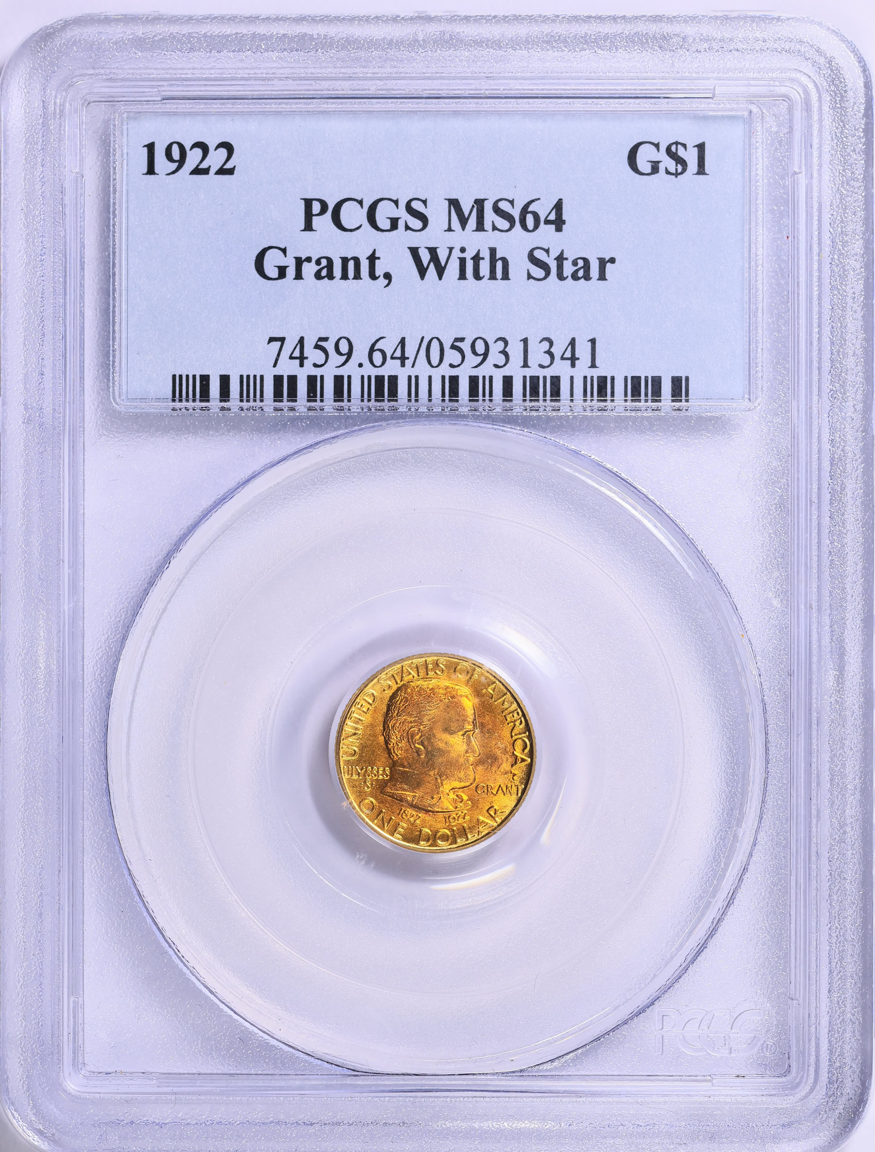 1922 Grant Gold Dollar Star PCGS MS-64 (Item 1797228 ...