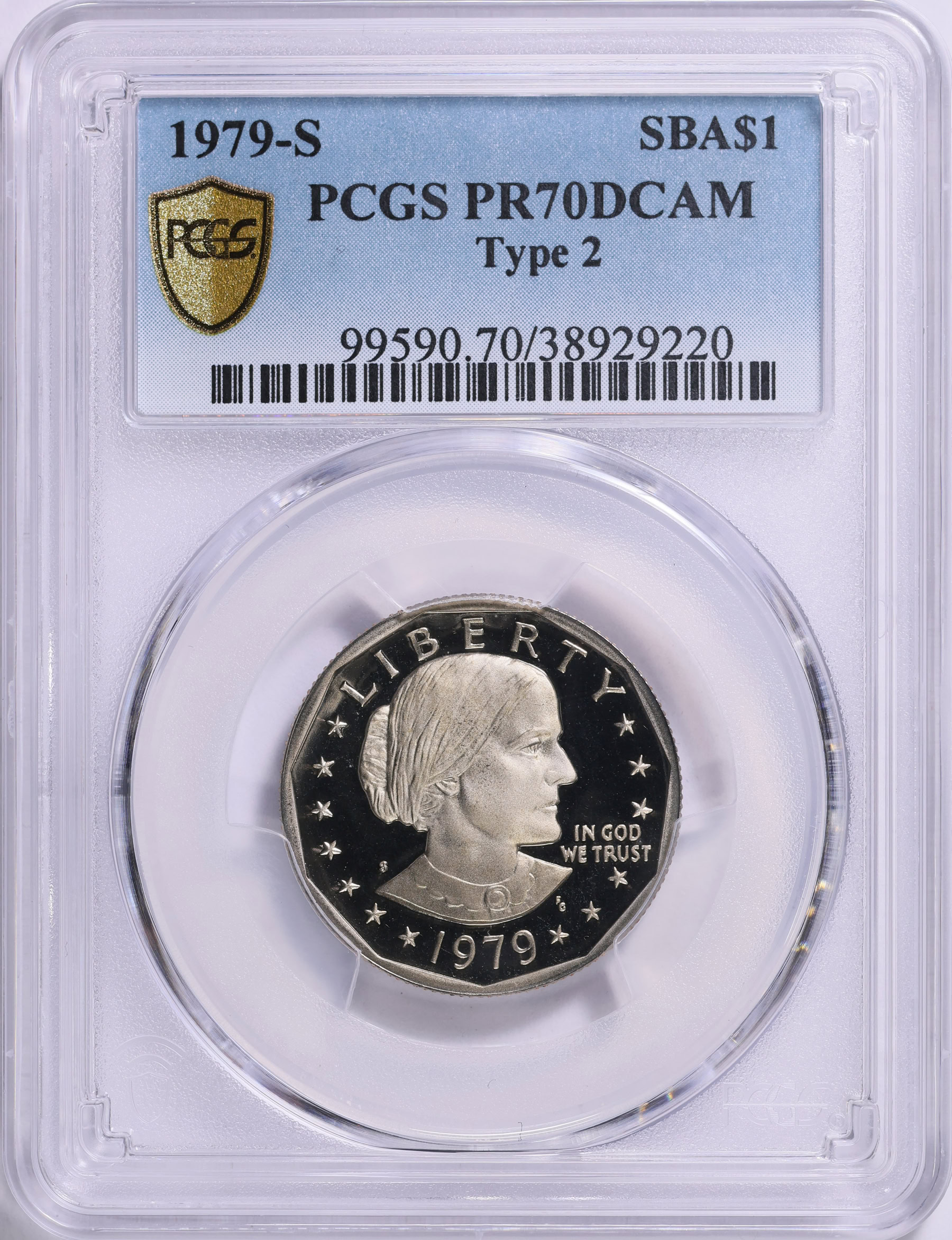 1979-S Susan B. Anthony Dollar Type 2 PCGS Proof-70 DCAM (Item 1797304 ...