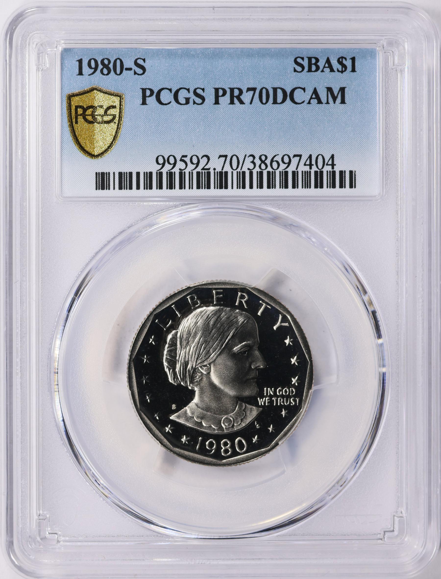 1980-S Susan B. Anthony Dollar PCGS Proof-70 DCAM (Item 1797305) | GreatCollections Coin Auctions