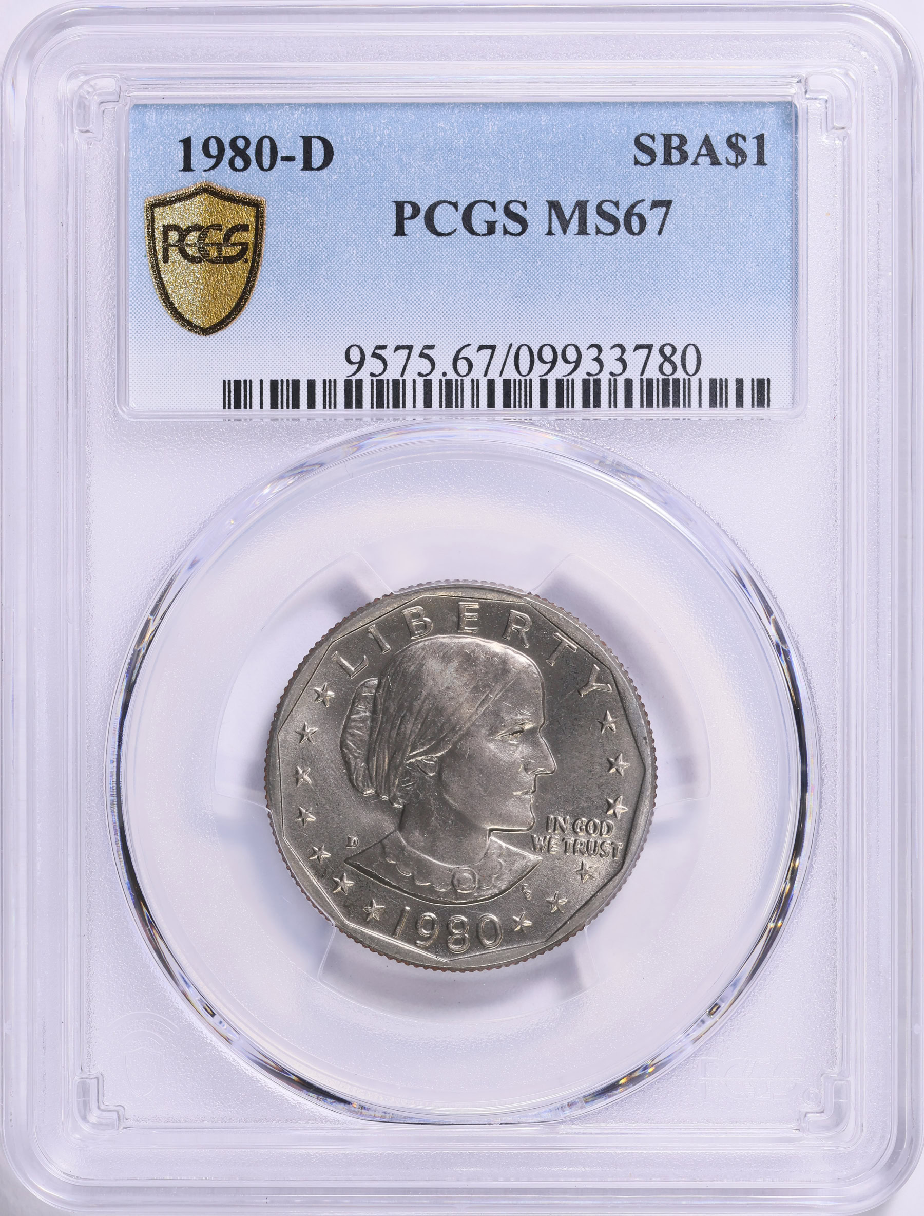 1980-D Susan B. Anthony Dollar PCGS MS-67 (Item 1797313) | GreatCollections Coin Auctions