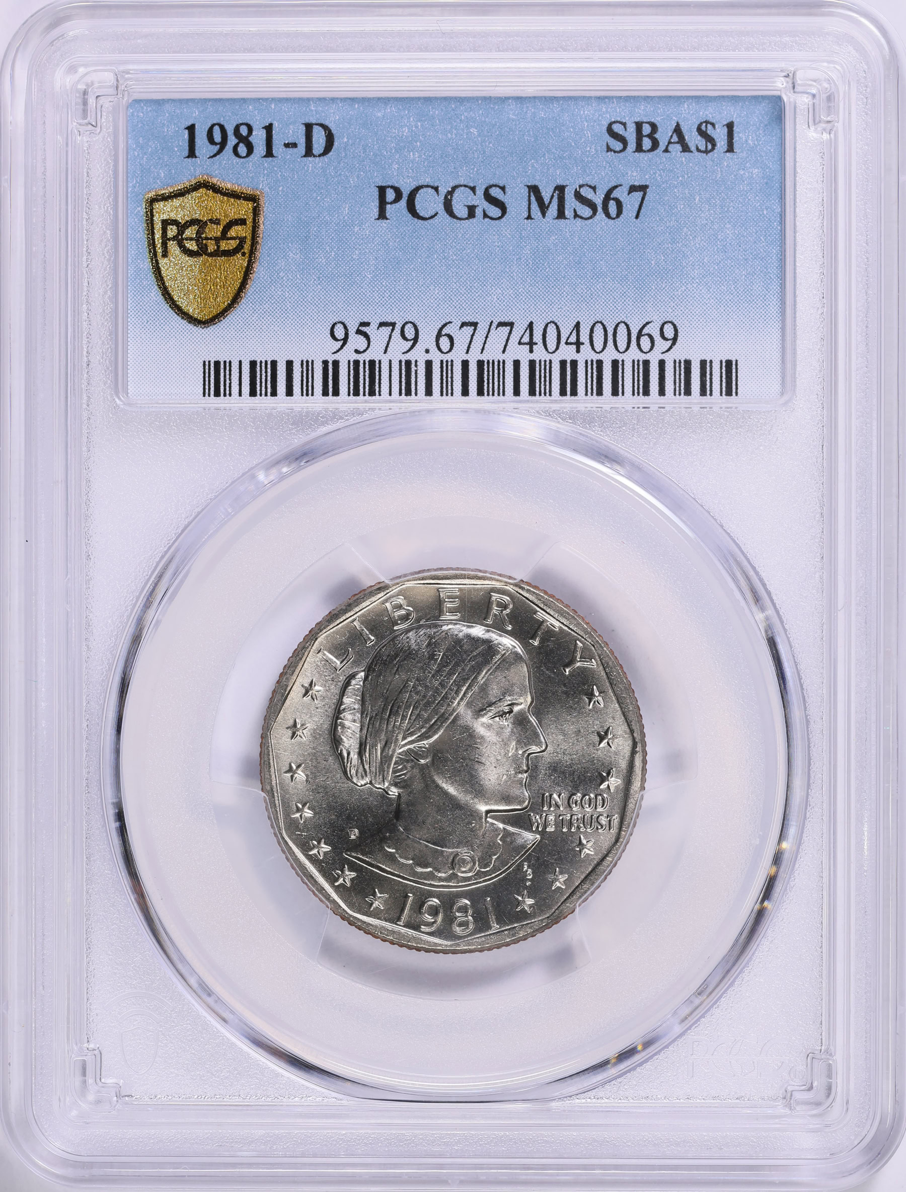 1981-D Susan B. Anthony Dollar PCGS MS-67 (Item 1797314) | GreatCollections Coin Auctions