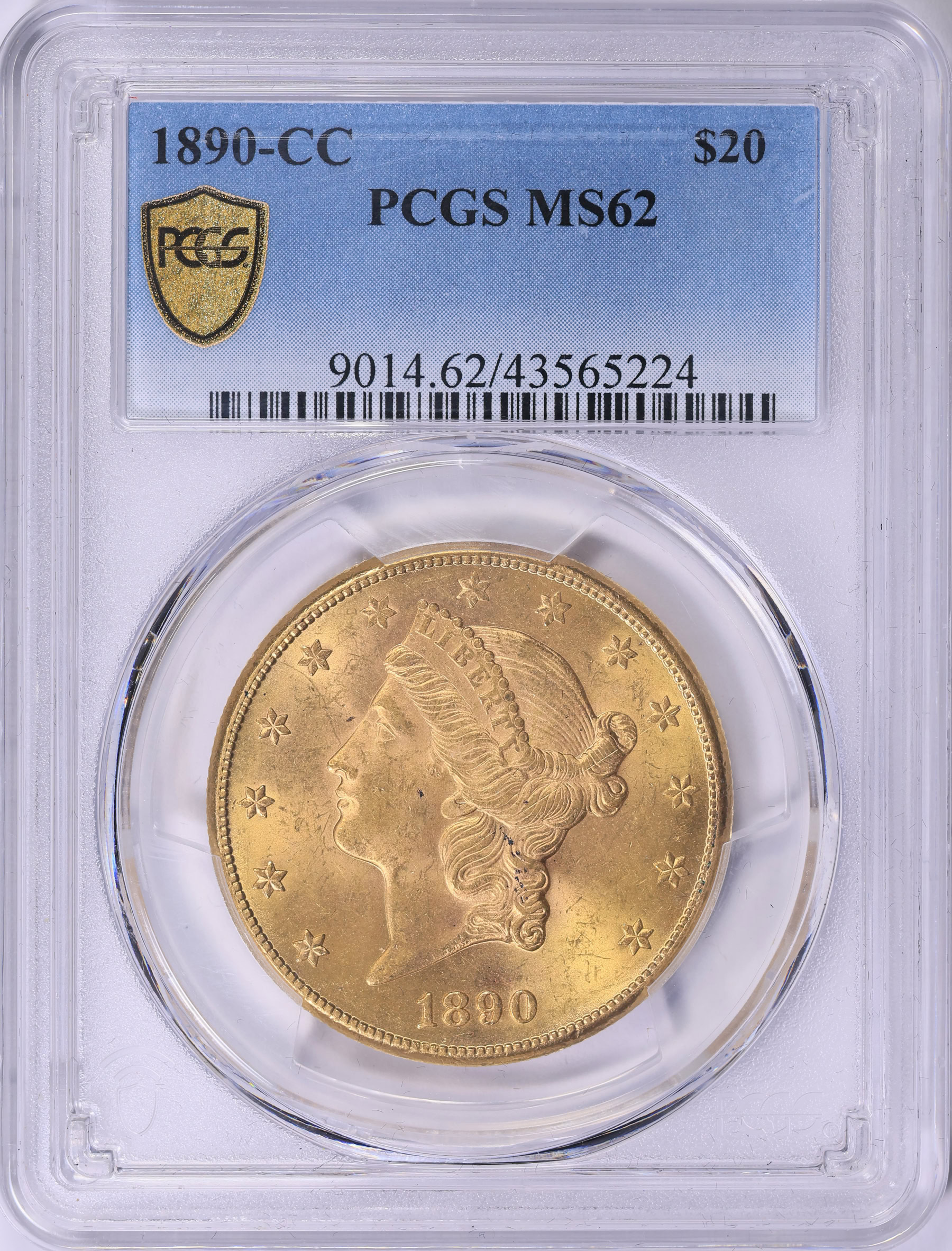 1890-CC Liberty Gold Double Eagle PCGS MS-62 (Item 1797360) | GreatCollections Coin Auctions