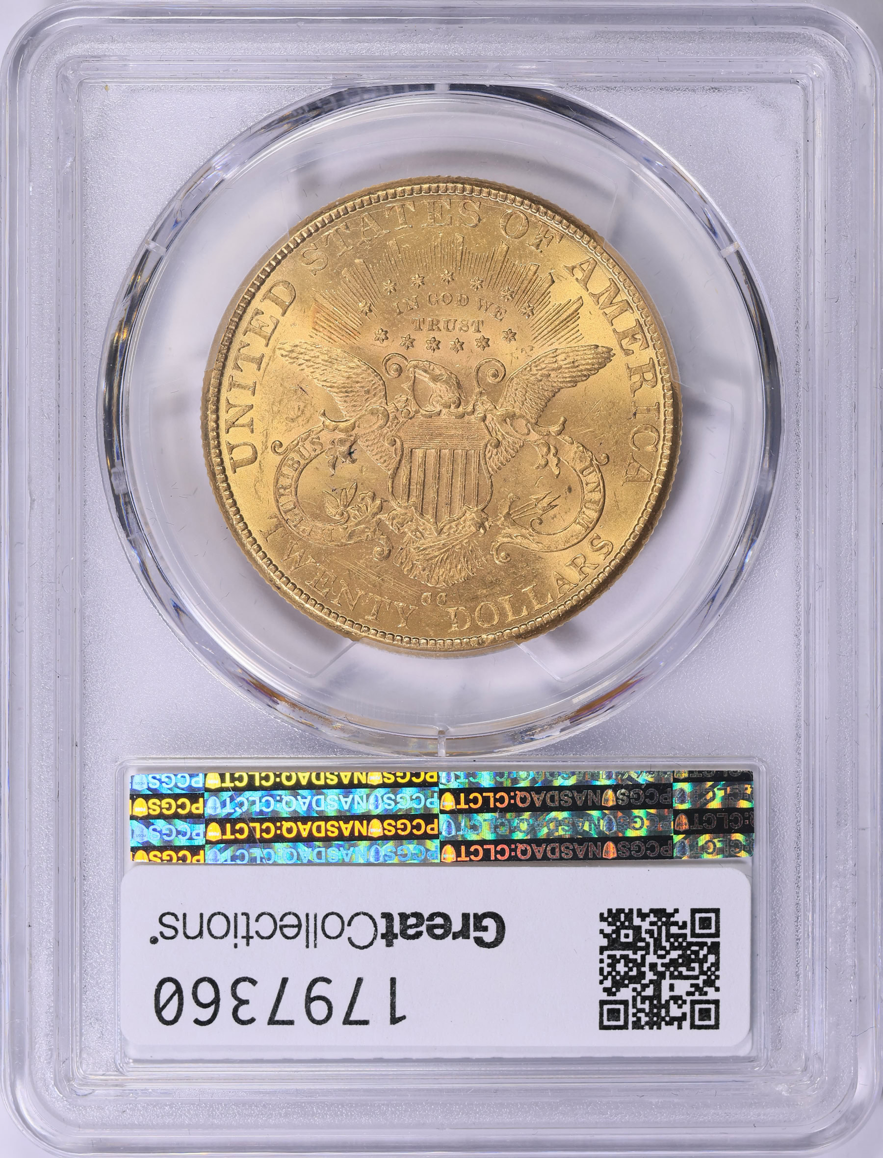 1890-CC Liberty Gold Double Eagle PCGS MS-62 (Item 1797360) | GreatCollections Coin Auctions