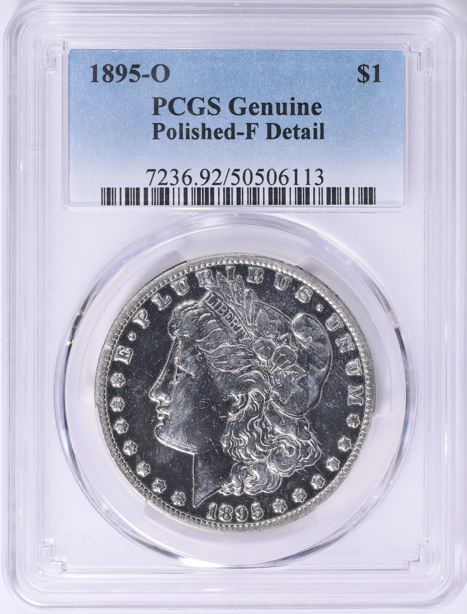 1895-O Morgan Silver Dollar PCGS Genuine Fine Details (Item 1797367) | GreatCollections Coin ...