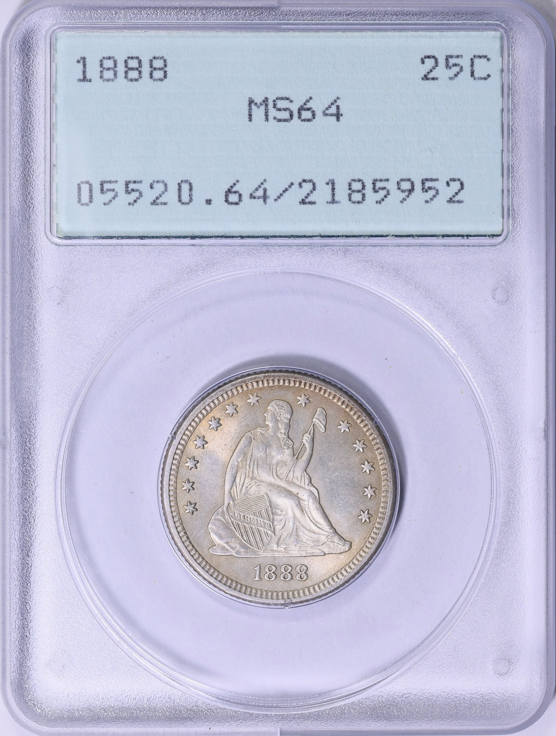 1888 Seated Liberty Quarter PCGS MS-64 OGH (1st Gen) (Item 1797650 ...