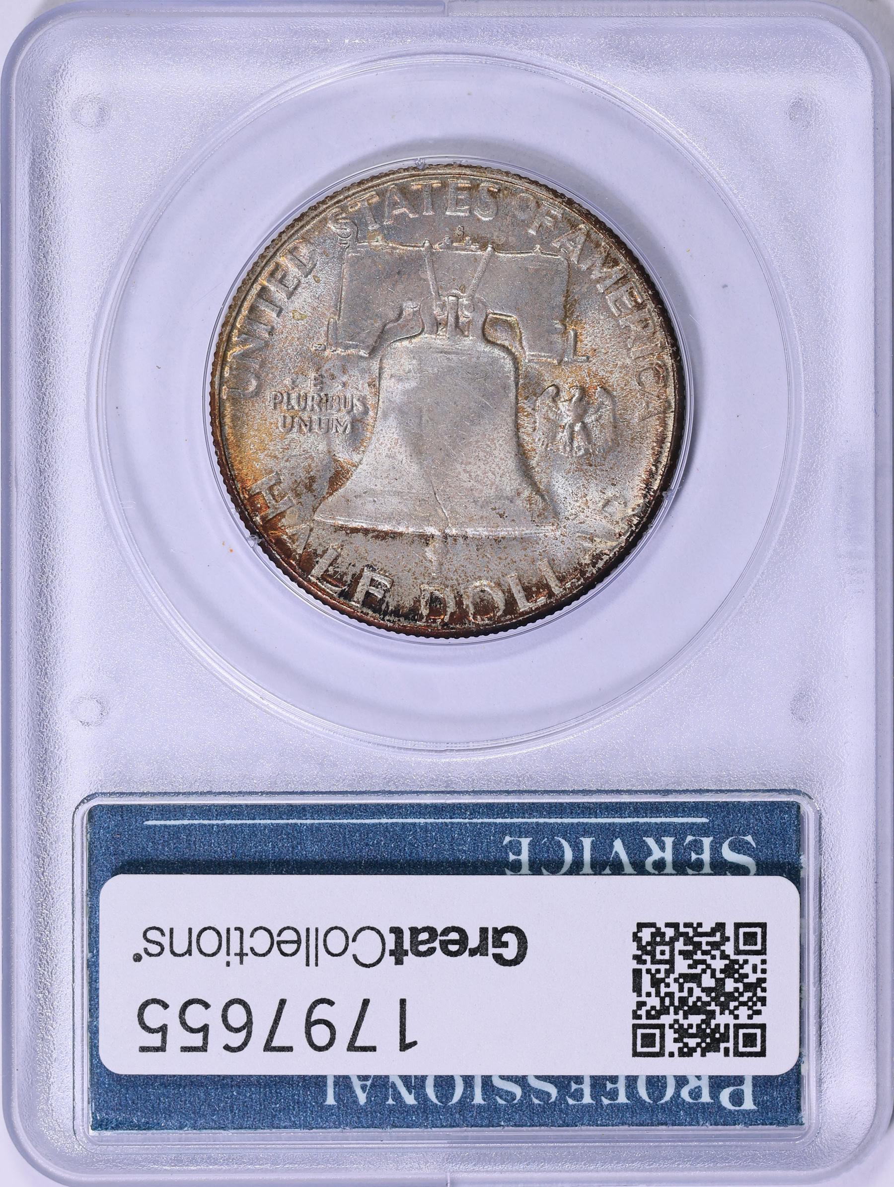 1953-S Franklin Half Dollar PCGS MS-65 (CAC Green) (Toned) OGH (1st Gen) (Item 1797655 ...