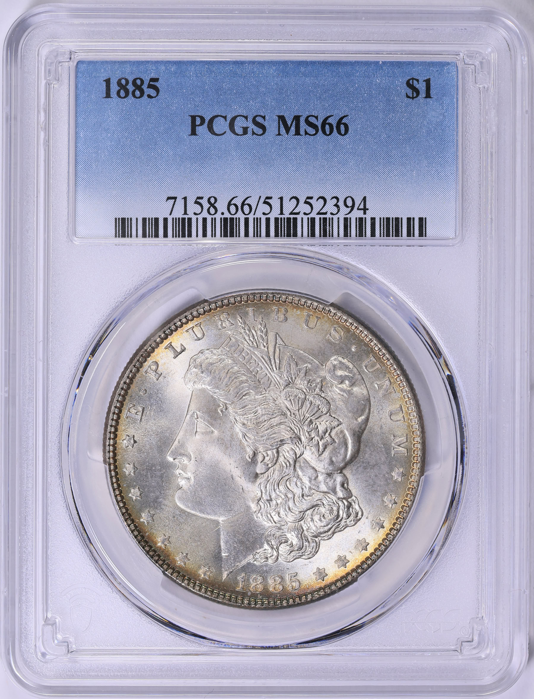1885 Morgan Silver Dollar PCGS MS-66 (Toned) (Item 1797670) | GreatCollections Coin Auctions