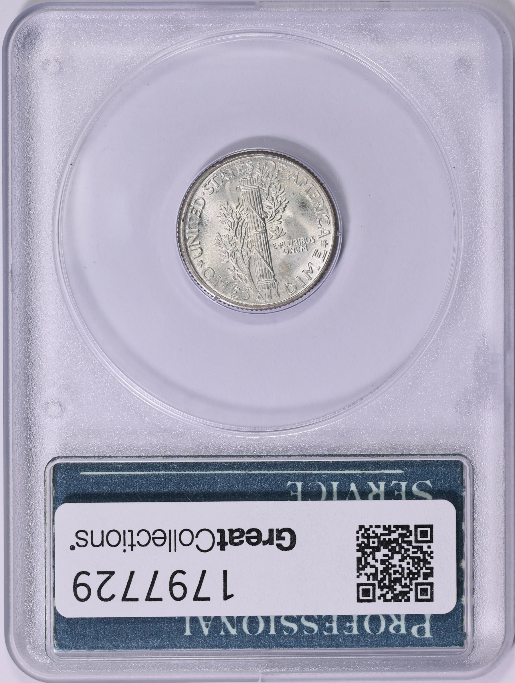 1941-D Mercury Dime PCGS MS-65 FB OGH (1st Gen) (Item 1797729) | GreatCollections Coin Auctions