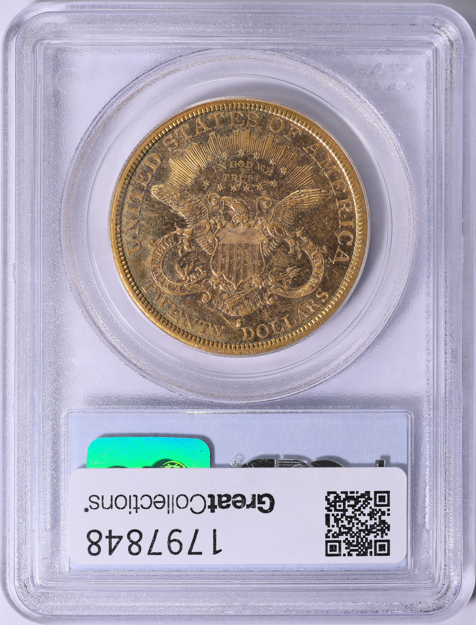 1879-S Liberty Gold Double Eagle PCGS MS-62 (Item 1797848) | GreatCollections Coin Auctions