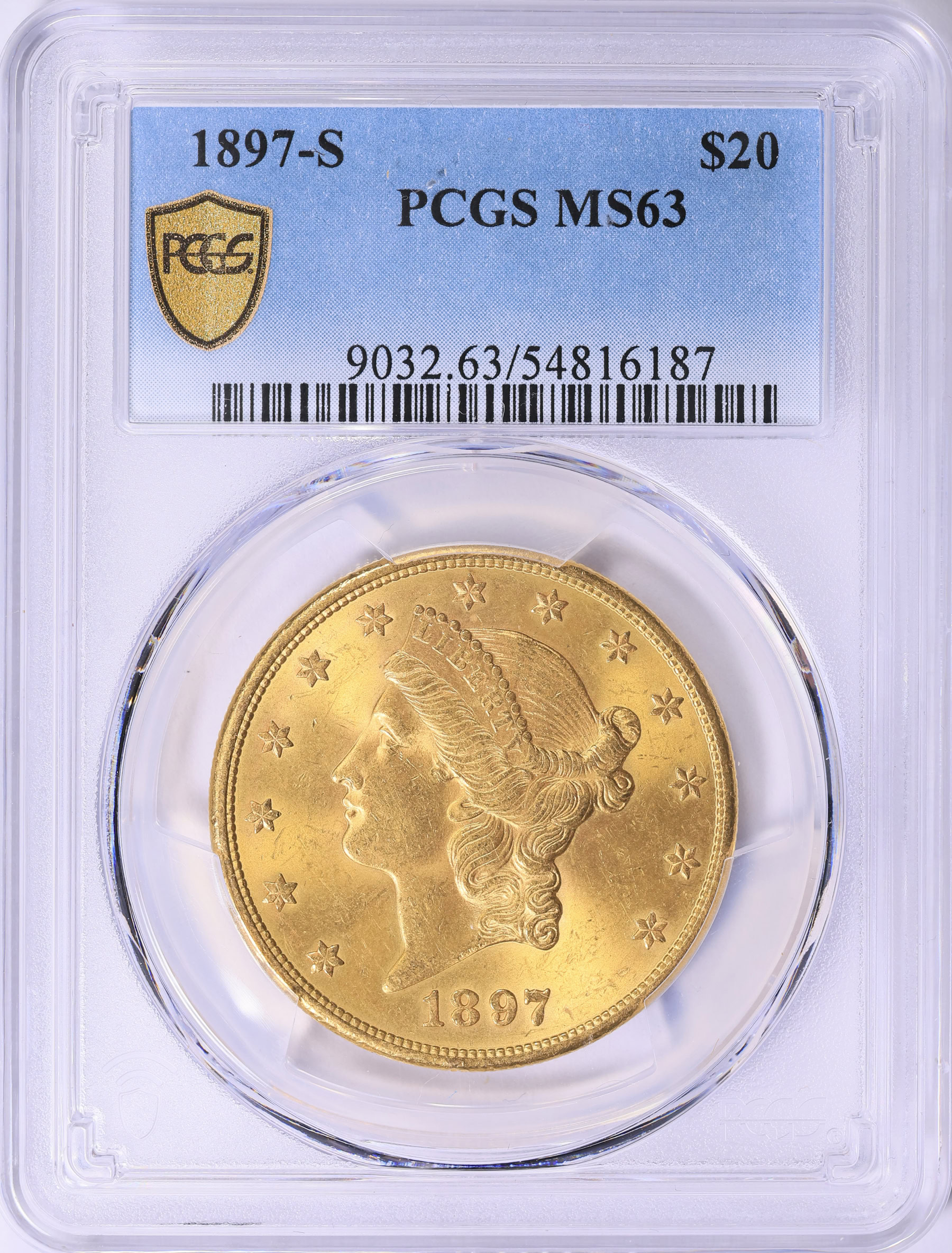 1897-S Liberty Gold Double Eagle PCGS MS-63 (Item 1798080) | GreatCollections Coin Auctions