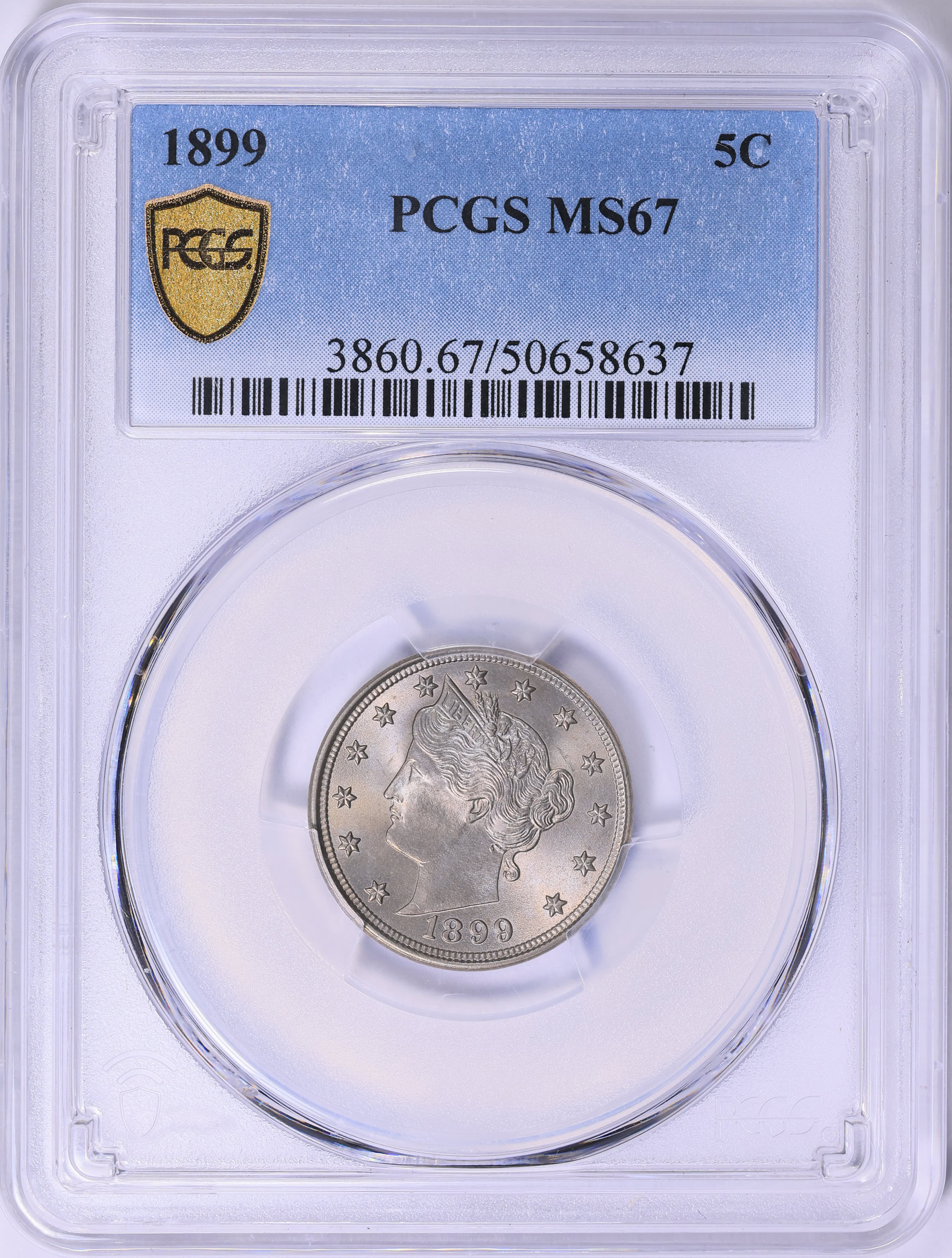 1899 Liberty Nickel PCGS MS-67 (Item 1798168) | GreatCollections Coin ...