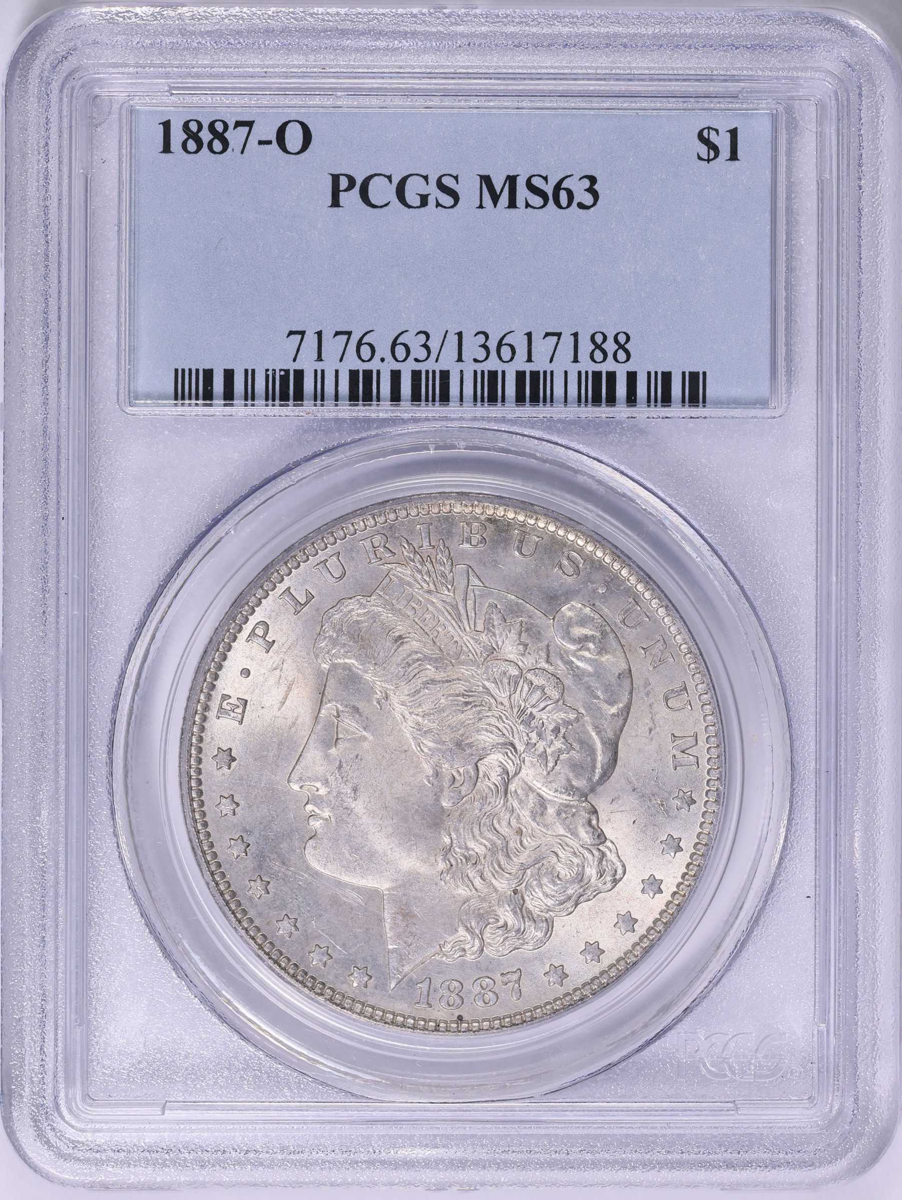 1887-O Morgan Silver Dollar PCGS MS-63 (Item 1798189) | GreatCollections Coin Auctions