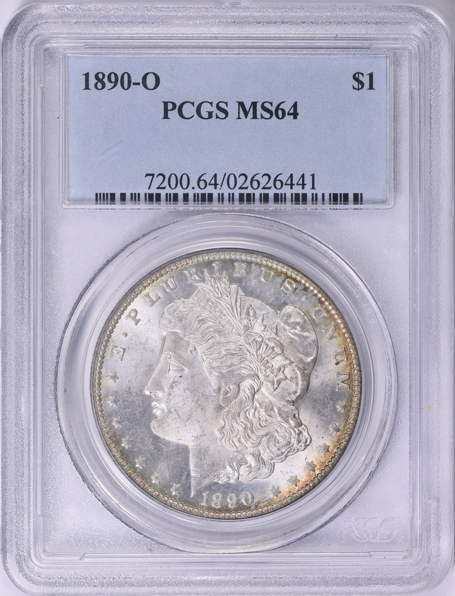 1890-O Morgan Silver Dollar PCGS MS-64 (Toned) (Item 1798191) | GreatCollections Coin Auctions